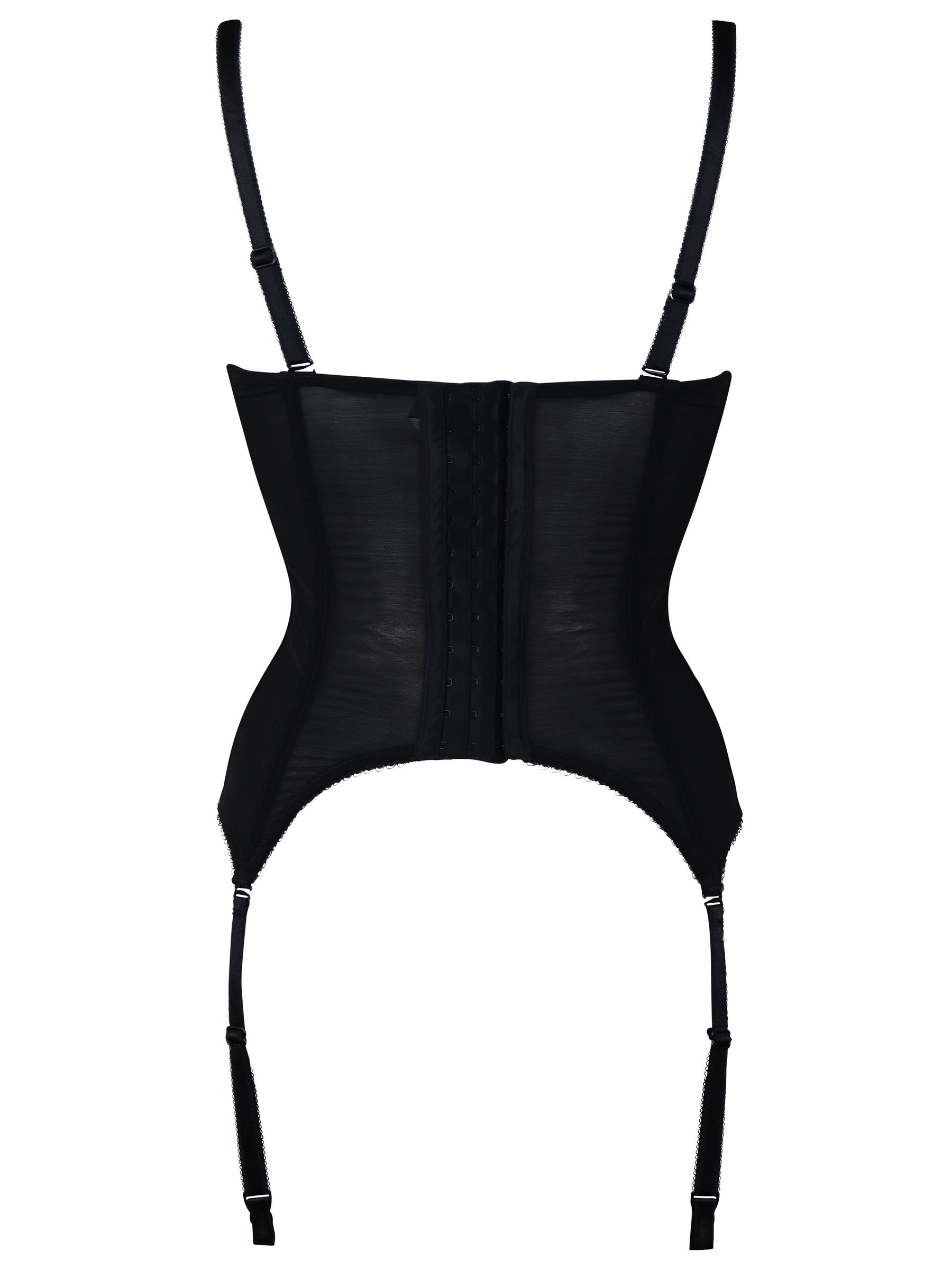 Buy Pour Moi Black Amour Padded Underwired Strapless Basque Bra from ...