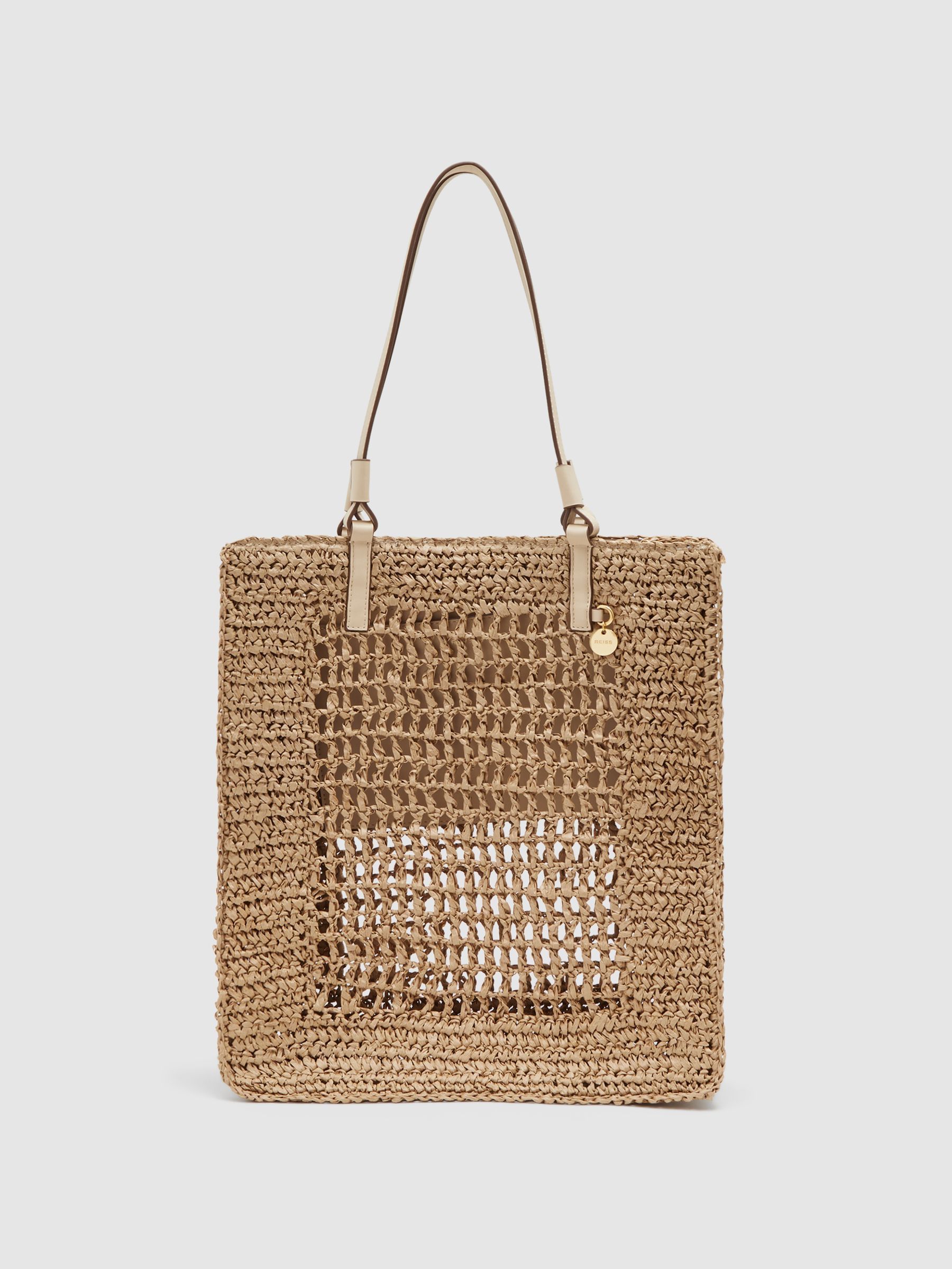 Buy Reiss Natural Maria Woven Tote Bag from Next Ireland