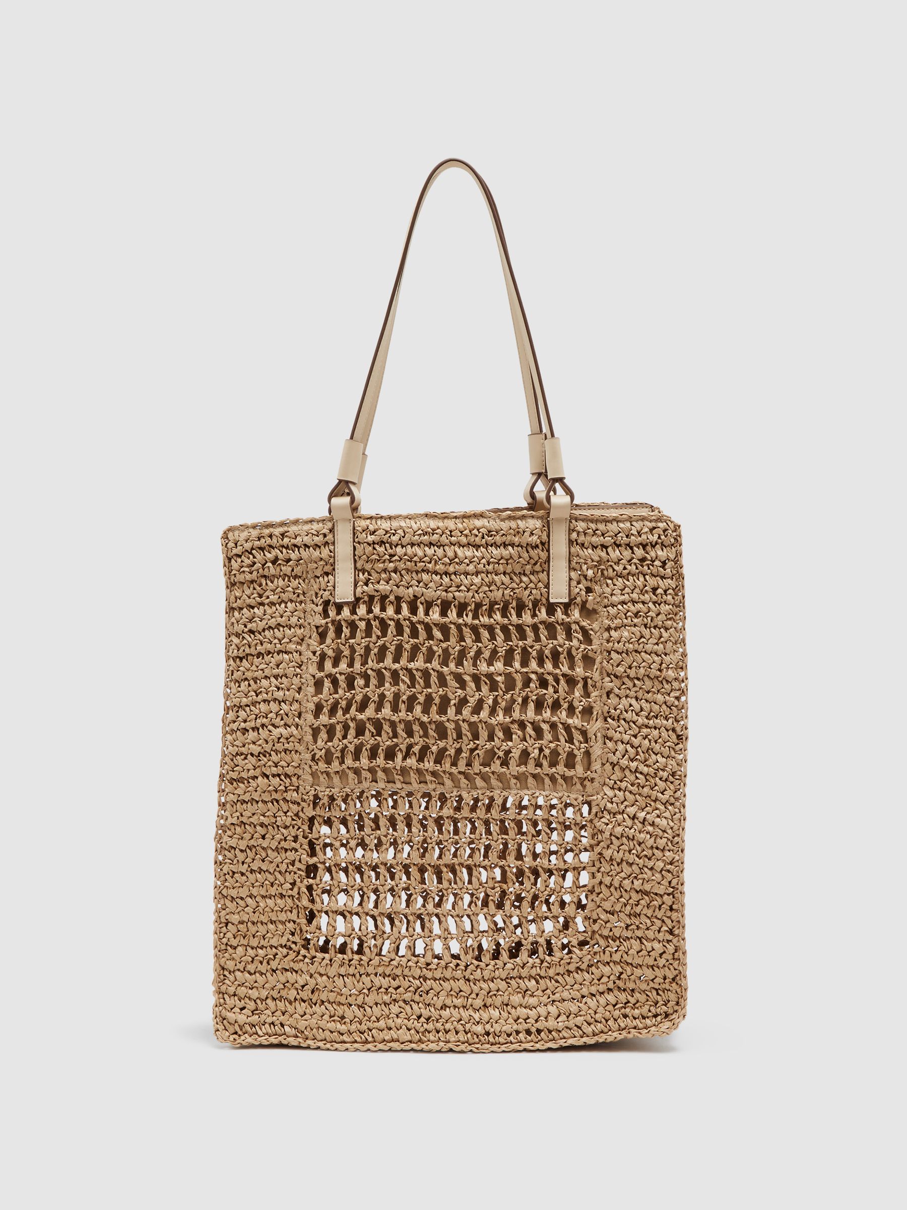 Buy Reiss Natural Maria Woven Tote Bag from Next Ireland