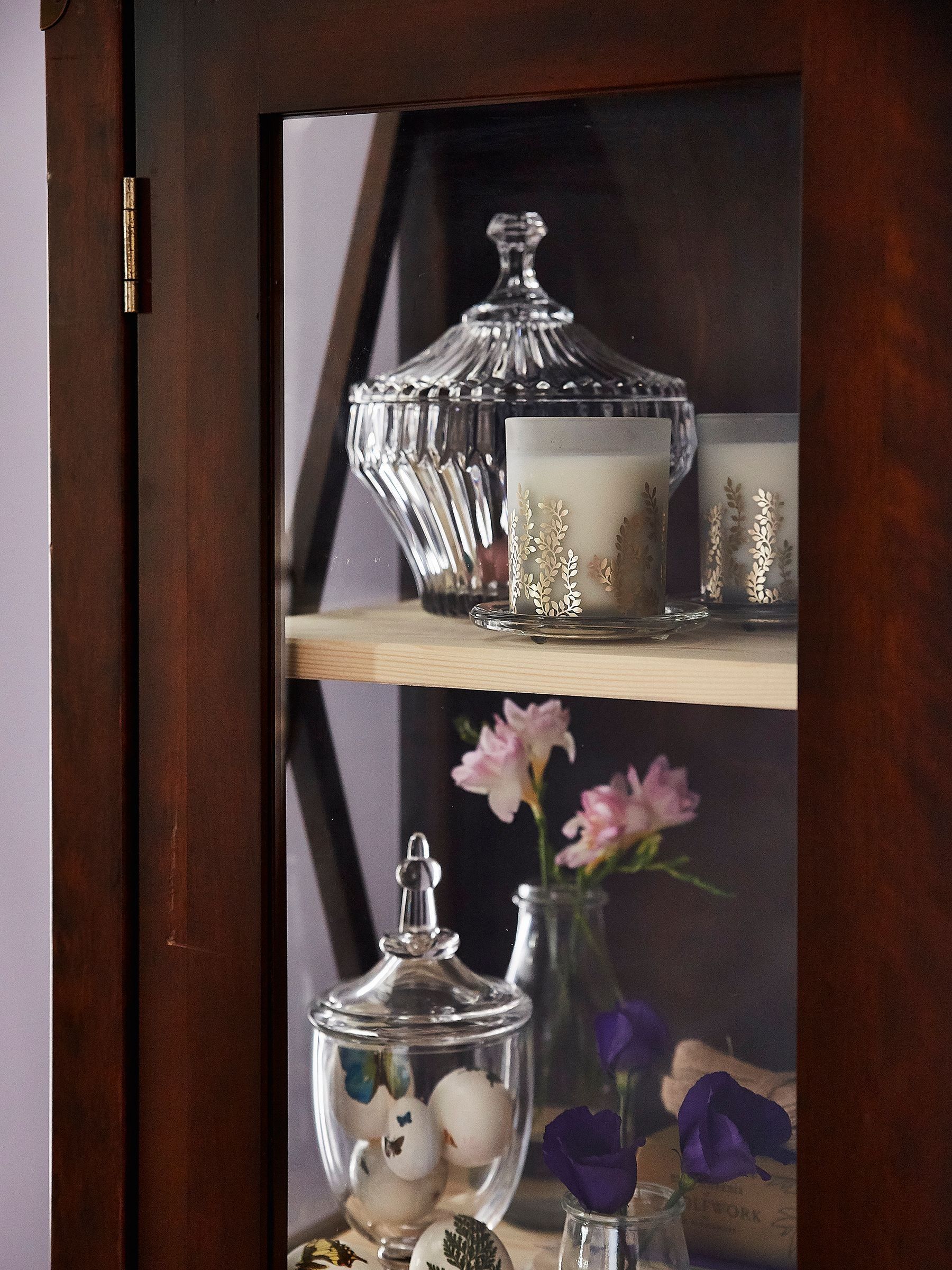 Buy Laura Ashley Dark Chestnut Balmoral 2 Door 2 Drawer Display Unit ...