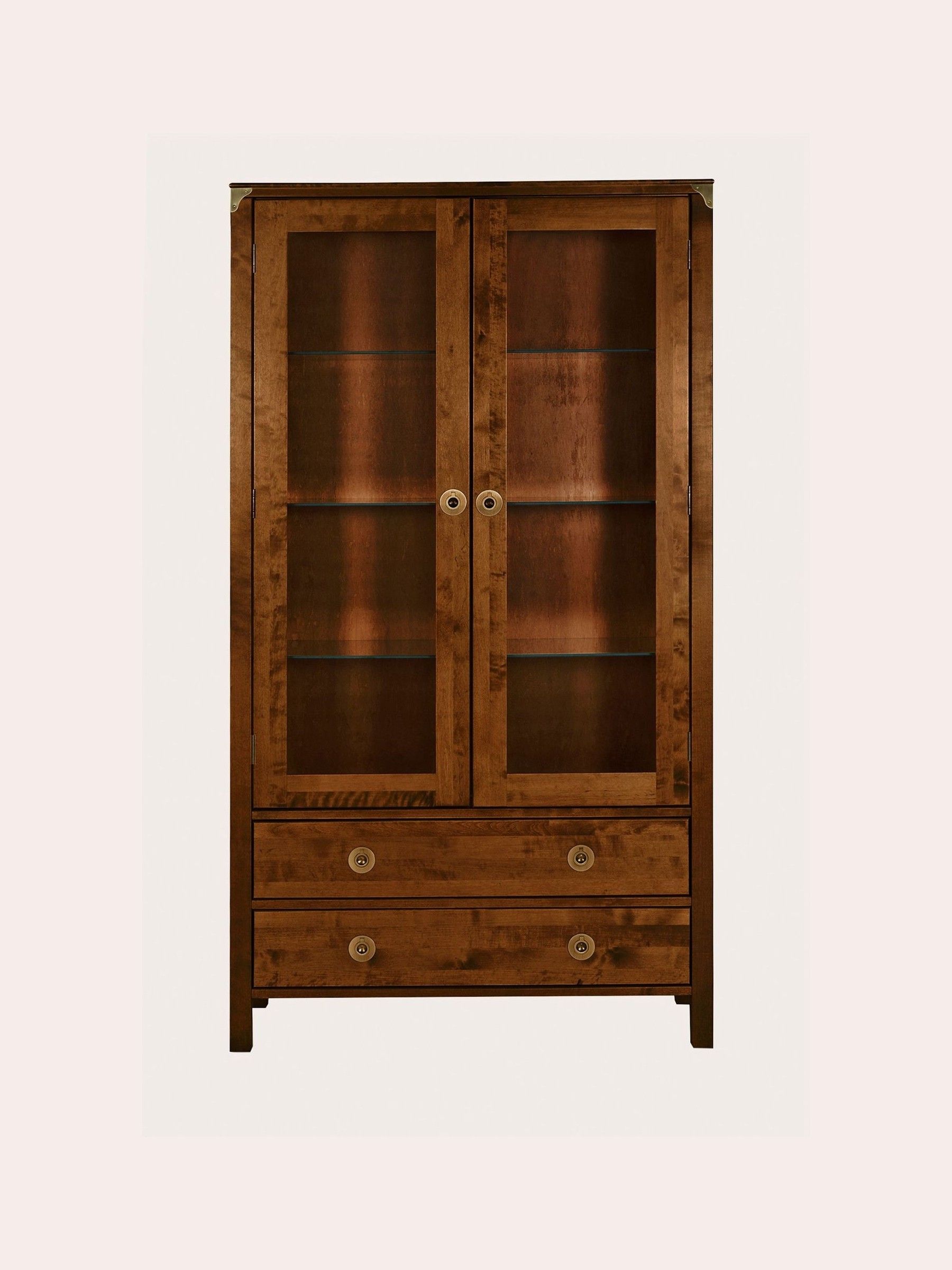 Buy Laura Ashley Dark Chestnut Balmoral 2 Door 2 Drawer Display Unit ...