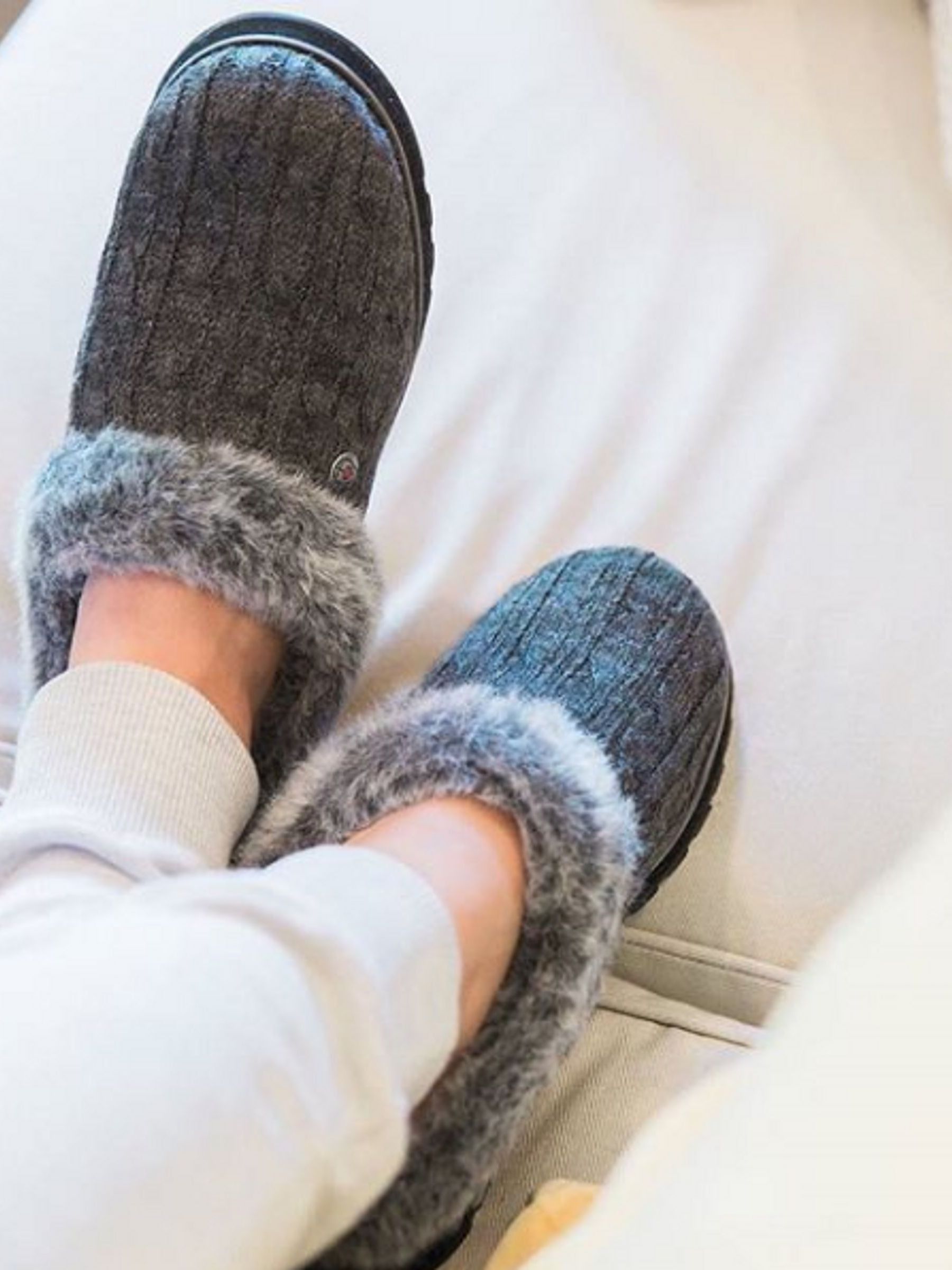 Buy Skechers Dark Grey Womens Keepsakes Ice Angel Slippers from Next ...