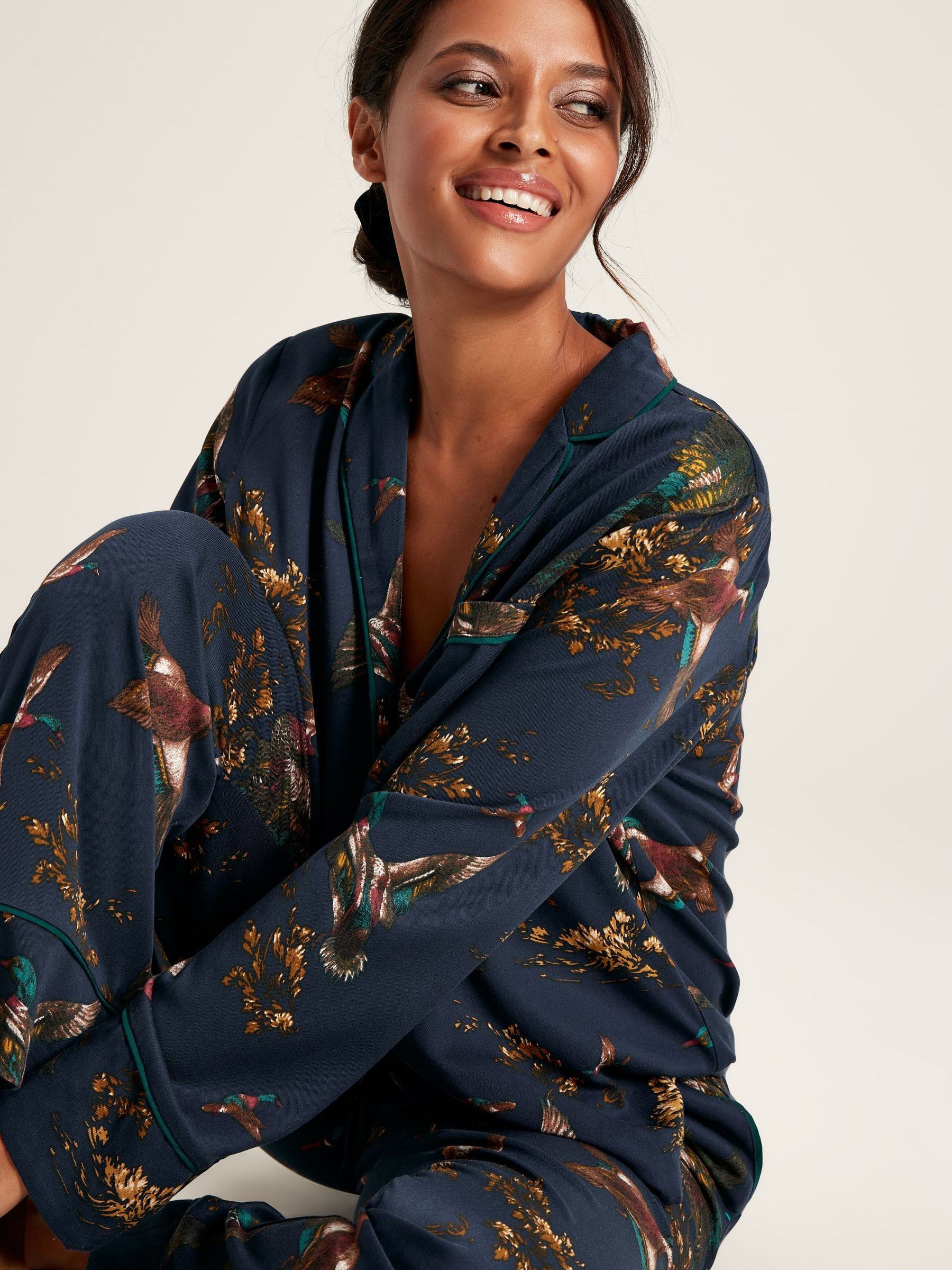 Buy Joules Alma Navy Pyjama Set from the Next UK online shop