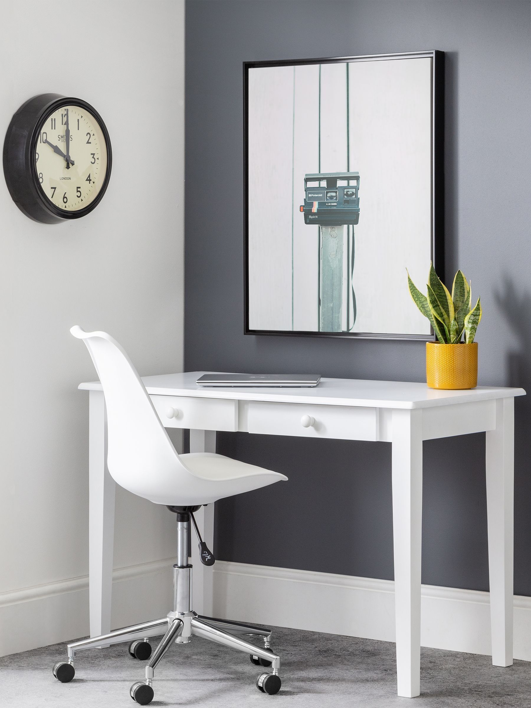 Buy Julian Bowen White Carrington Compact 2 Drawer Desk from the Next UK online shop