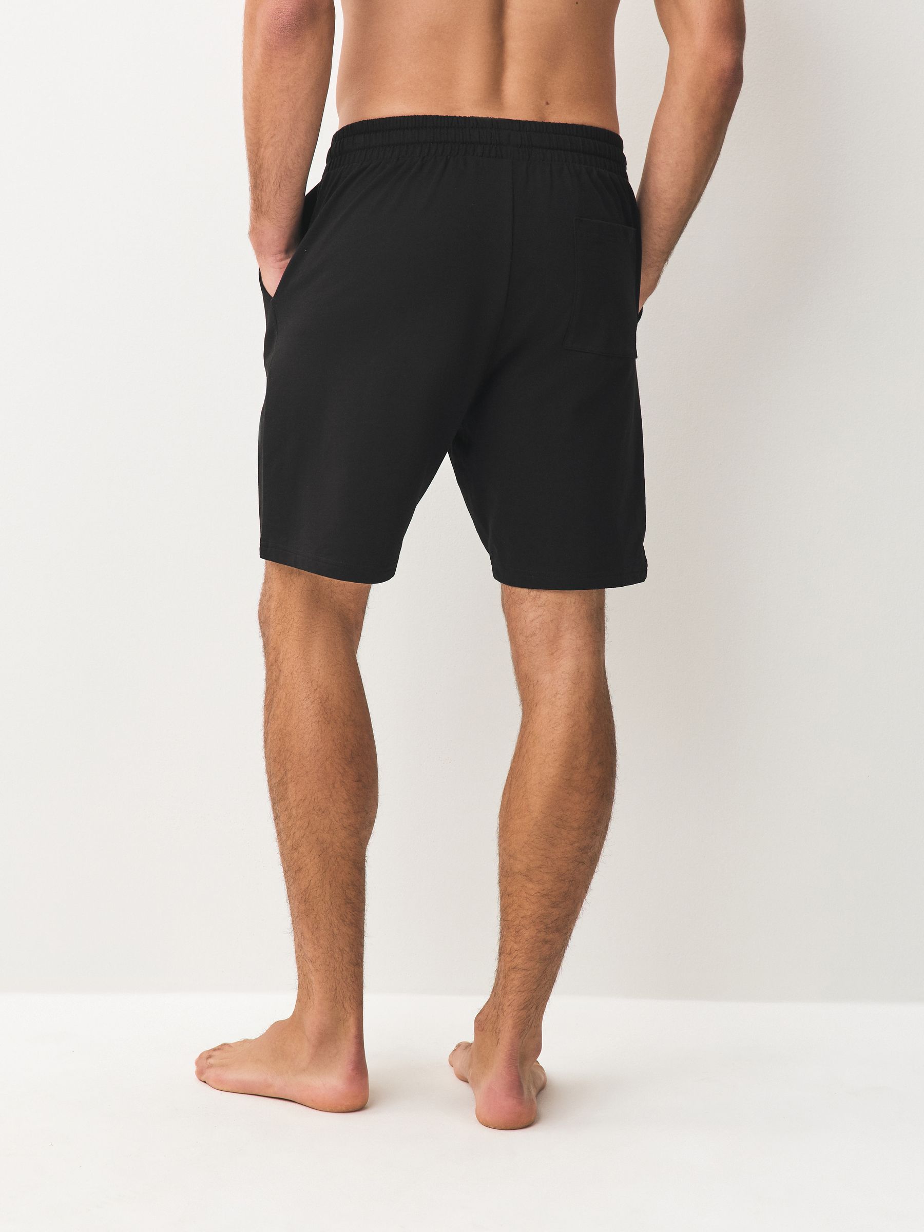 Buy Black/Navy Loopback Jogger Shorts 2 Pack from the Next UK online shop