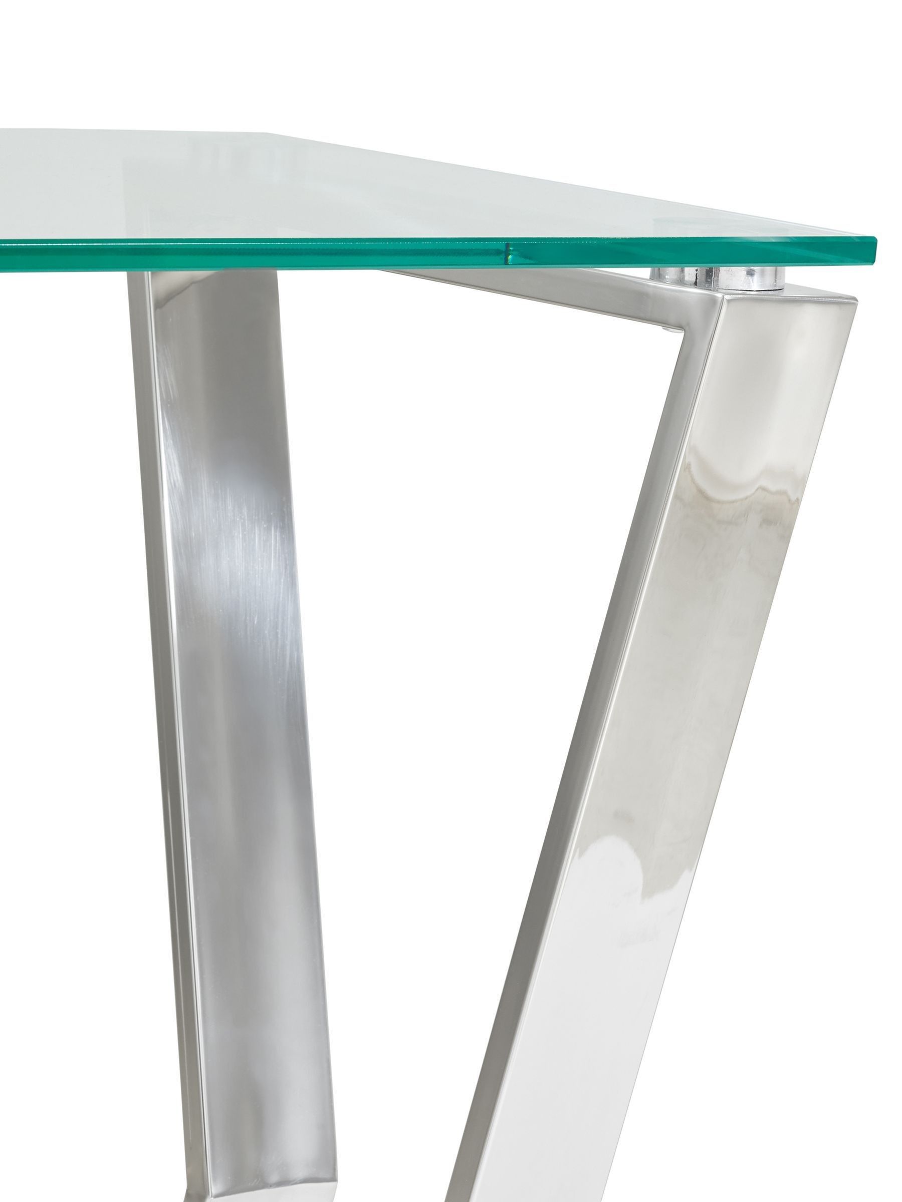 Buy Chrome Claro Metal and Glass Console Table from the Next UK online shop