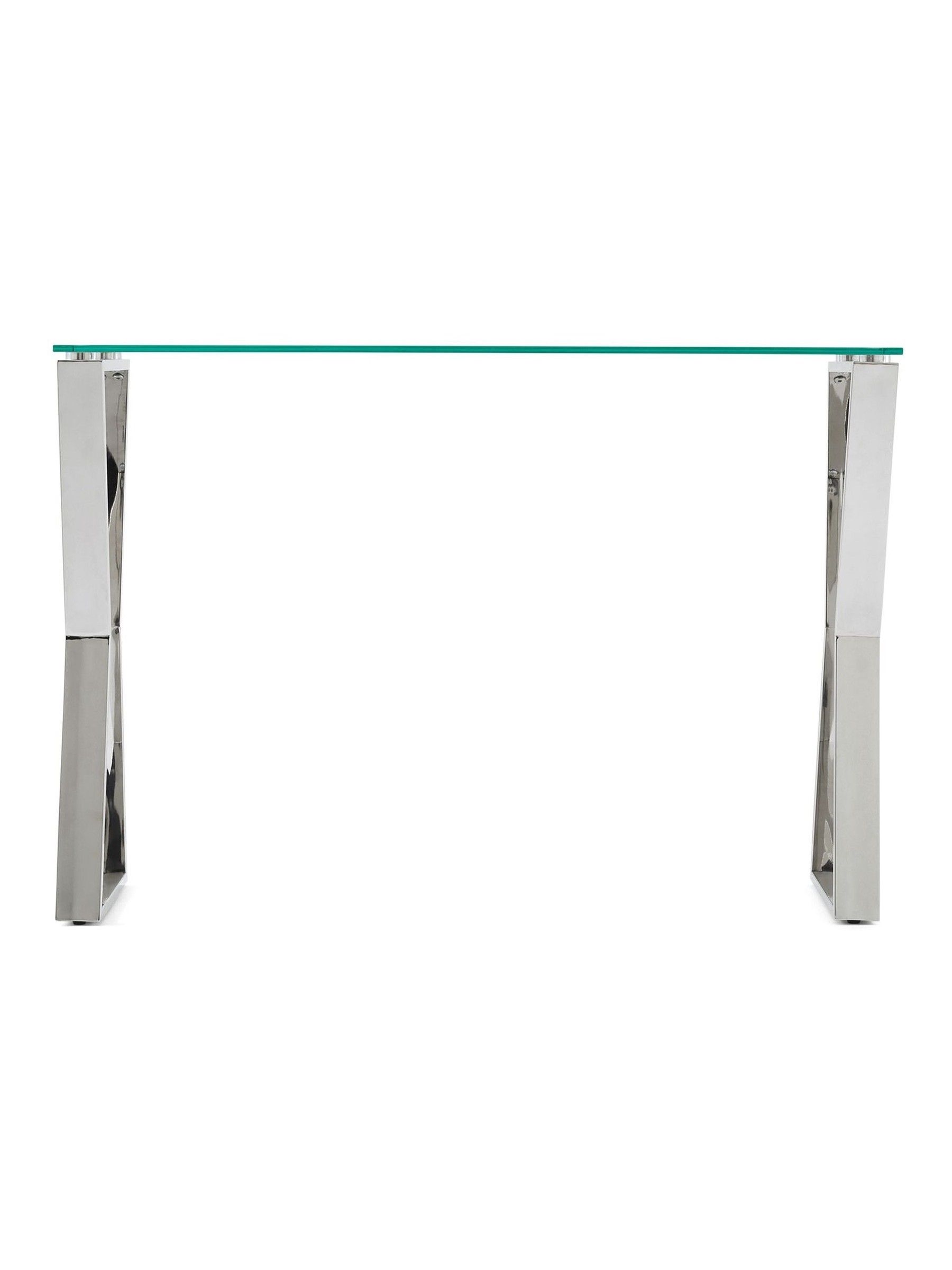 Buy Chrome Claro Metal and Glass Console Table from the Next UK online shop