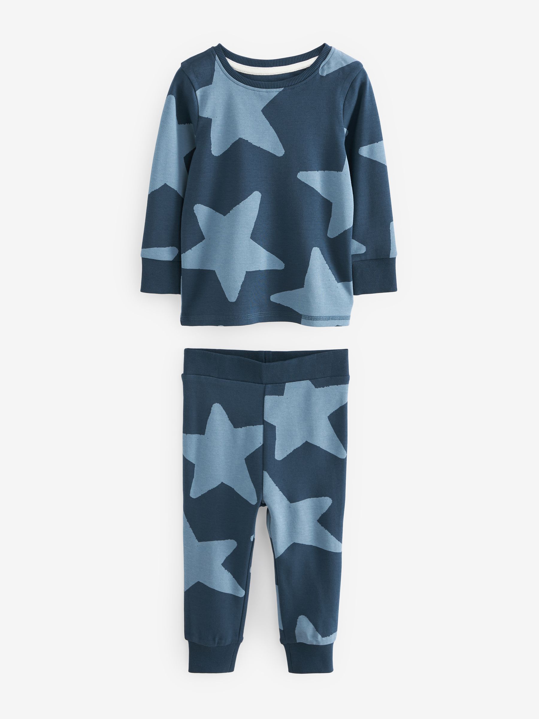 Buy Blue/Navy Snuggle Pyjamas 3 Pack (9mths-10yrs) from the Next UK ...