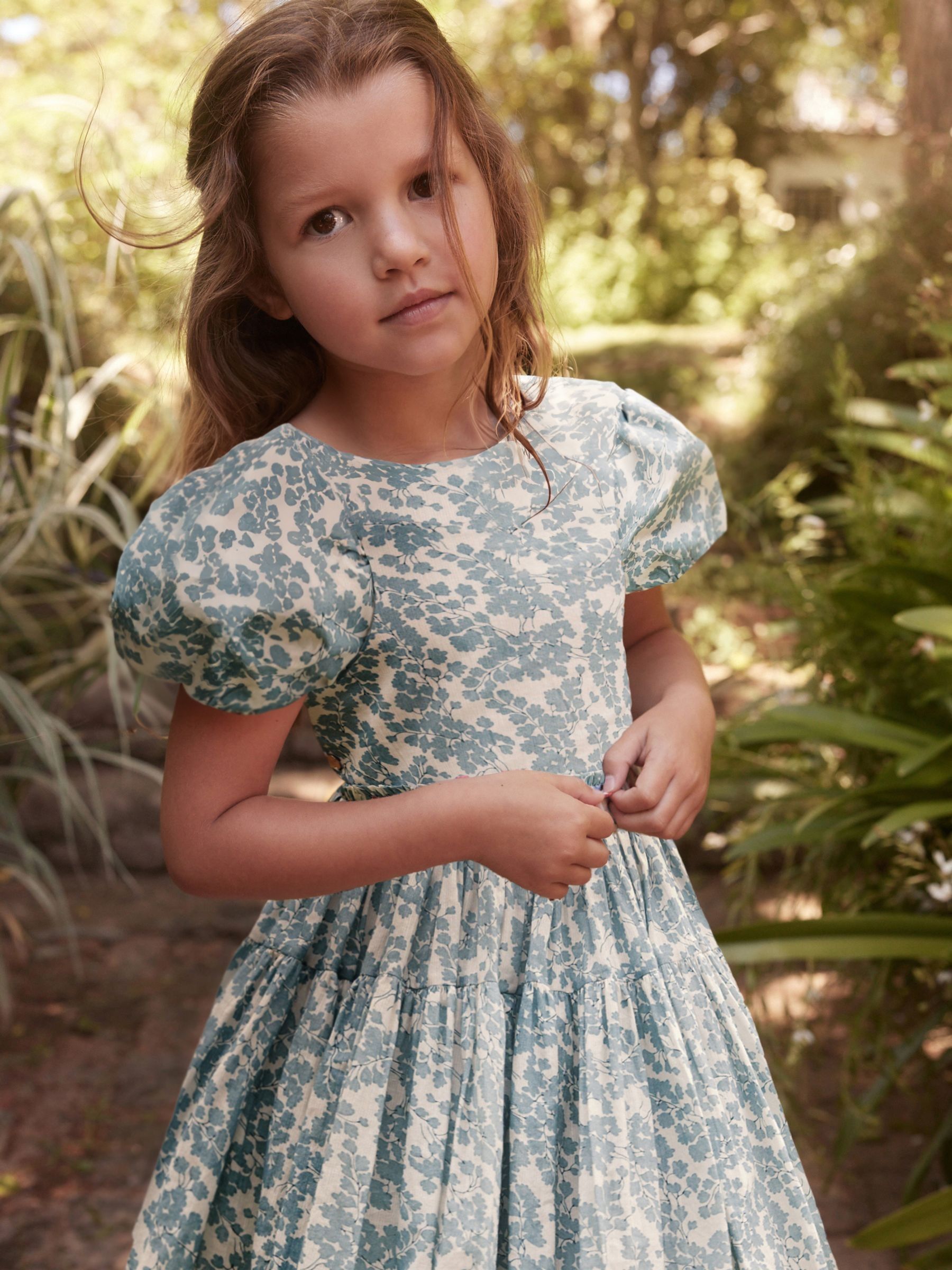 Buy Laura Ashley White/Blue Bow Back Prom Dress from the Next UK online ...