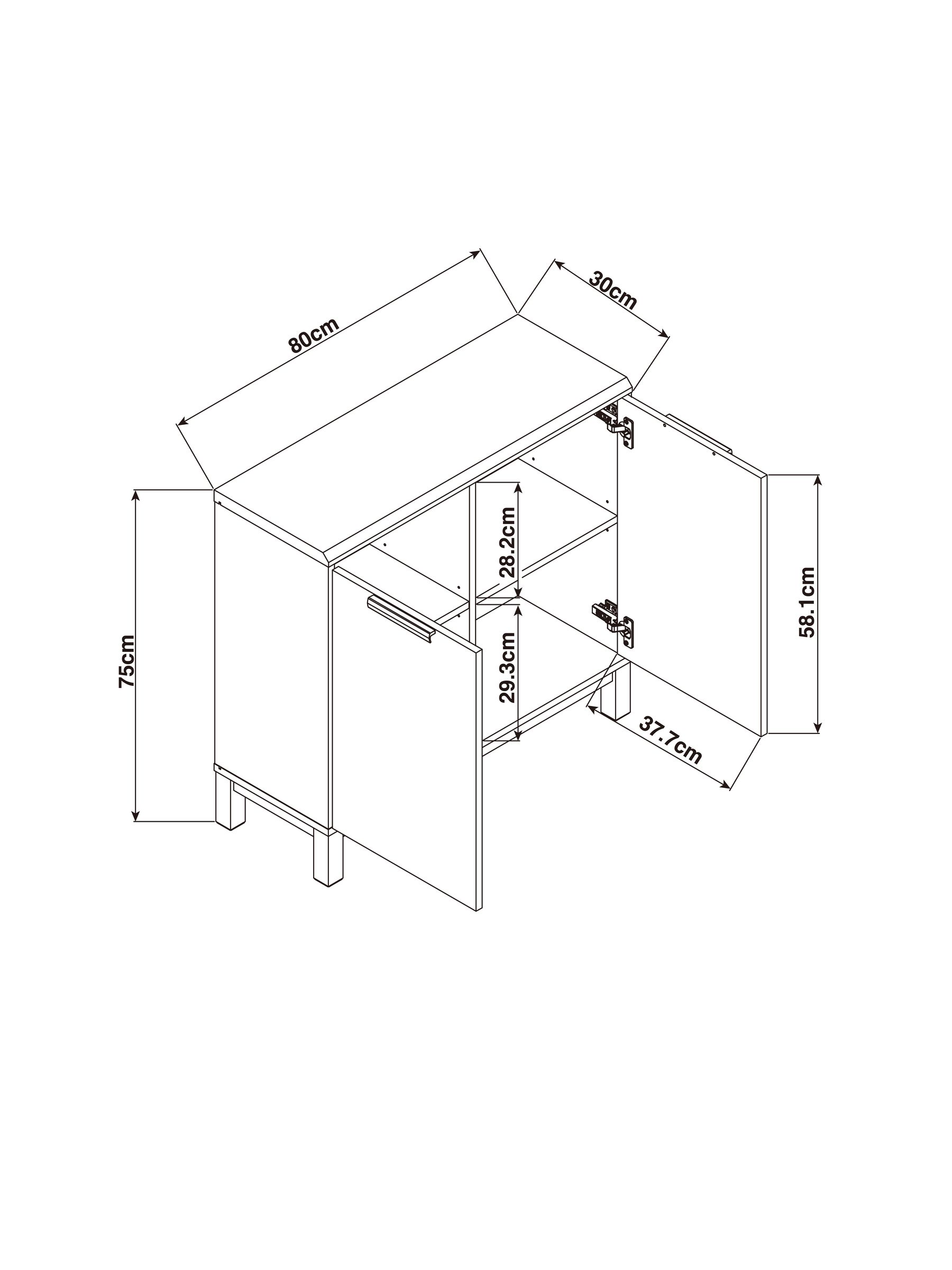 Buy Light Bronx Oak Effect Small Sideboard from the Next UK online shop