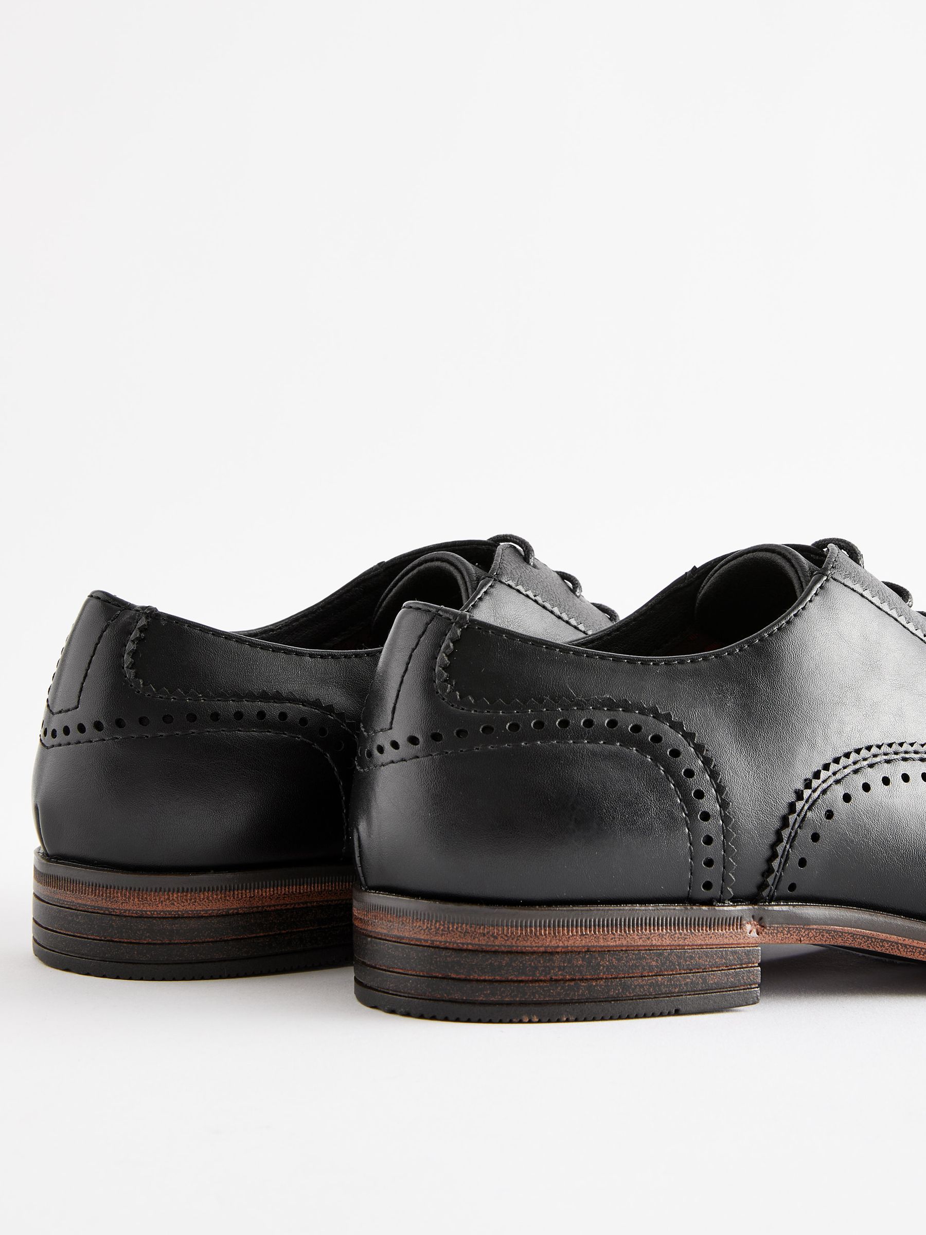 Buy Black Oxford Toe Cap Shoes from the Next UK online shop
