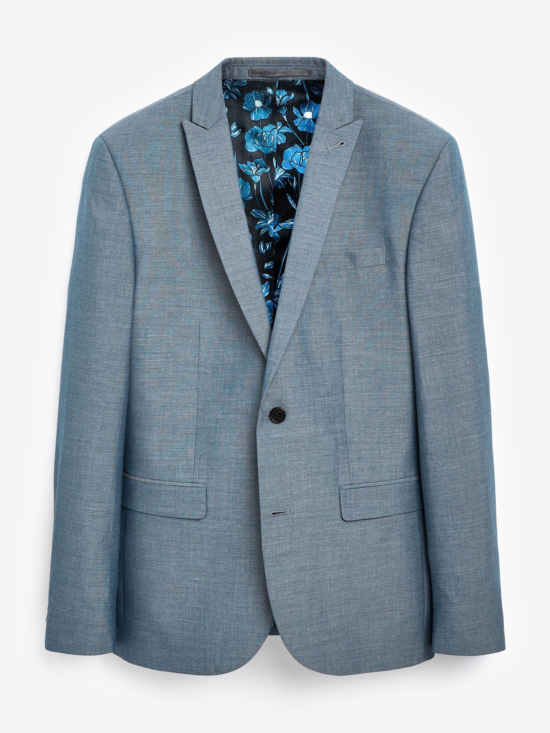 Buy Light Blue Slim Fit Two Button Suit Jacket from the Next UK online shop