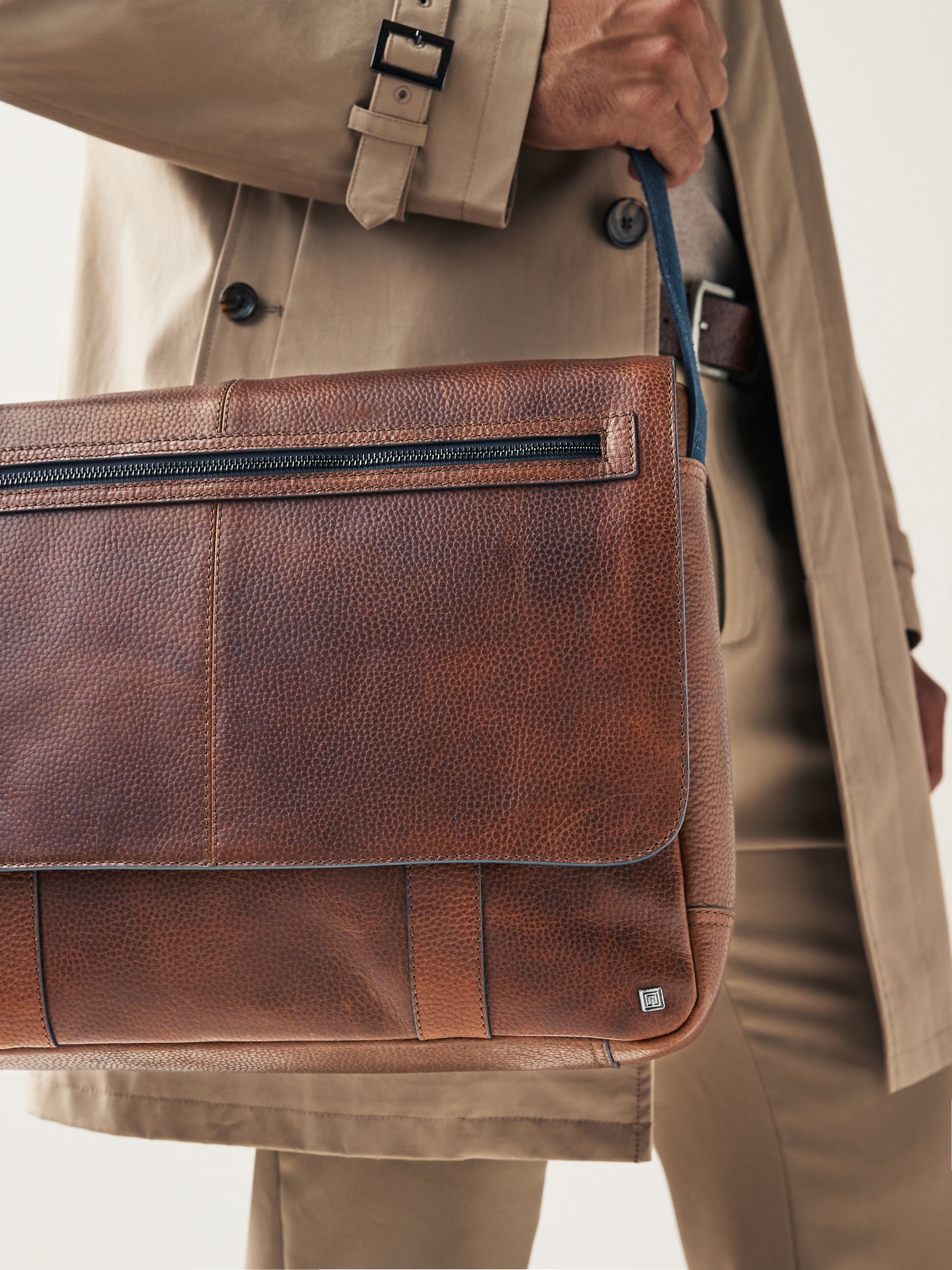 Buy Brown Messenger Bag from the Next UK online shop