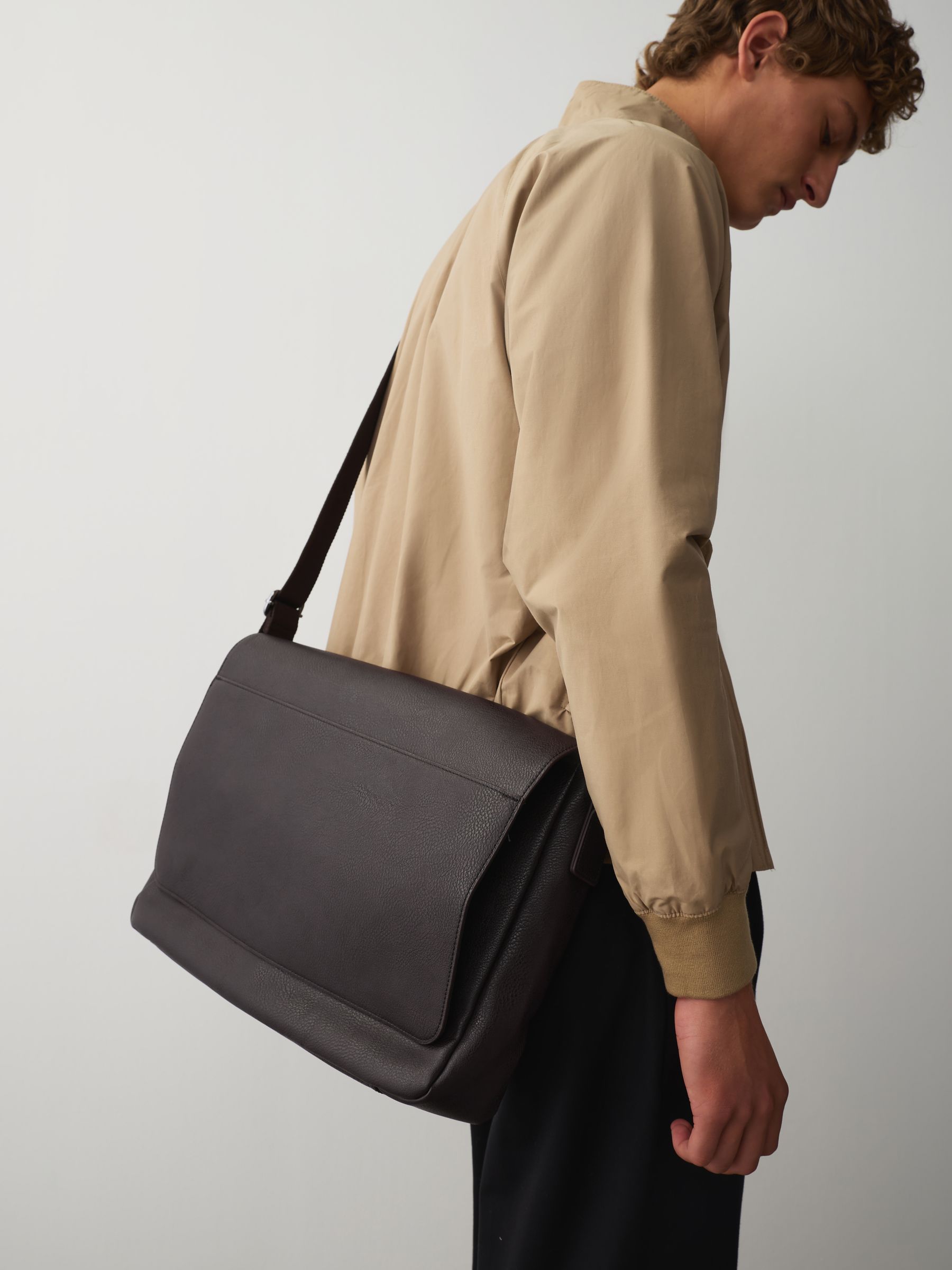 Buy Brown Messenger Bag from the Next UK online shop