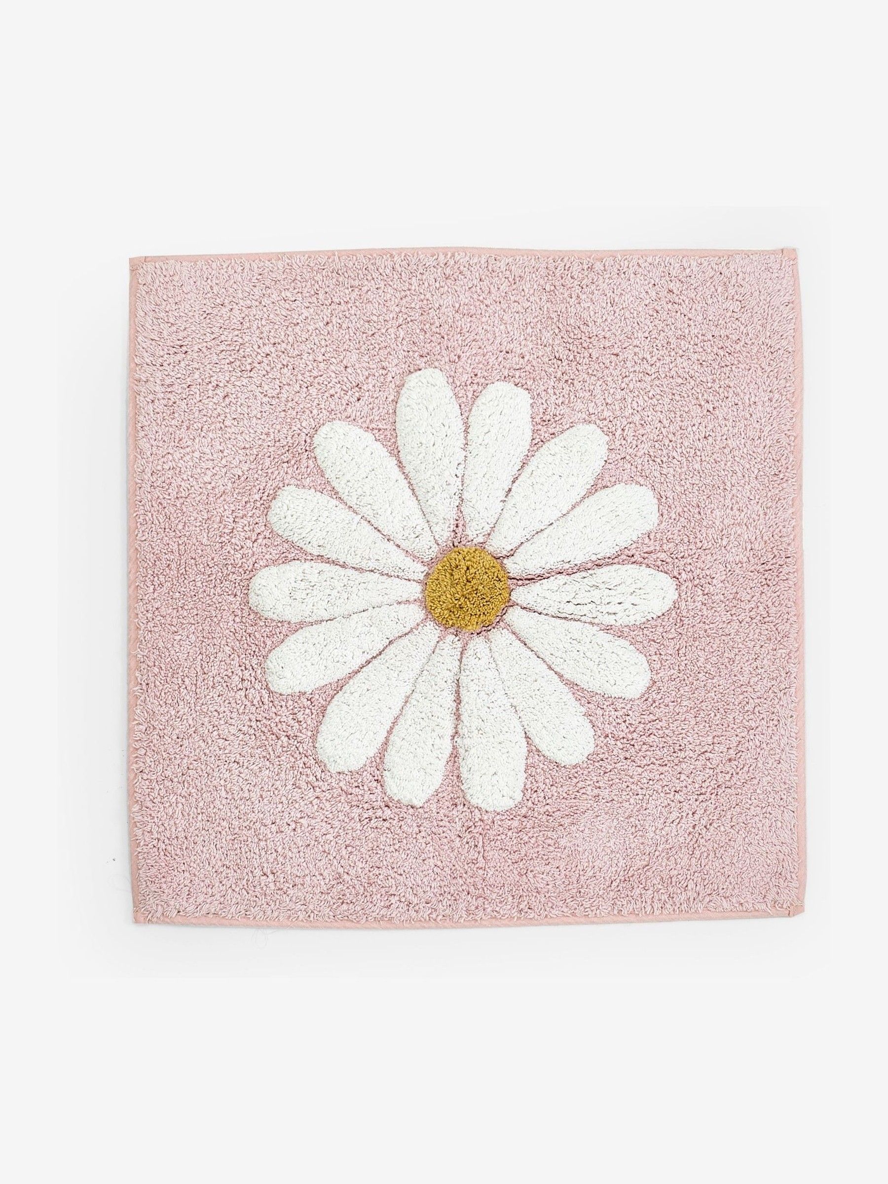 Buy Pink Daisy 100% Cotton Shower Mat from Next United Arab Emirates