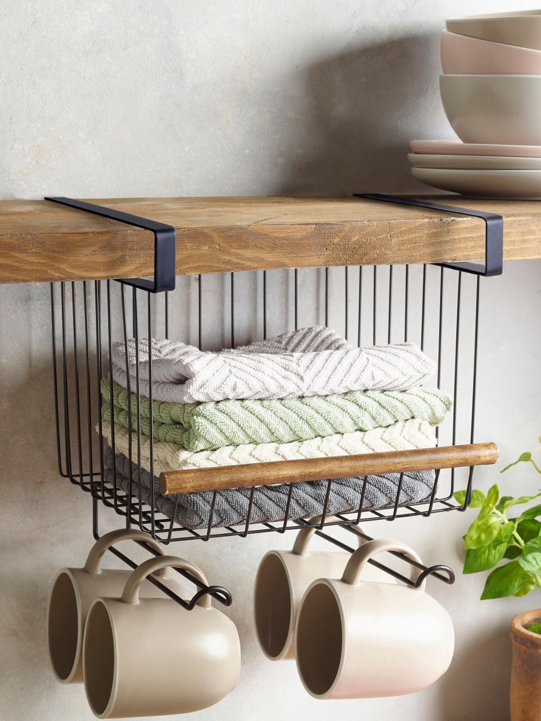Buy Black Bronx Undershelf Basket Storage Basket from the Next UK ...