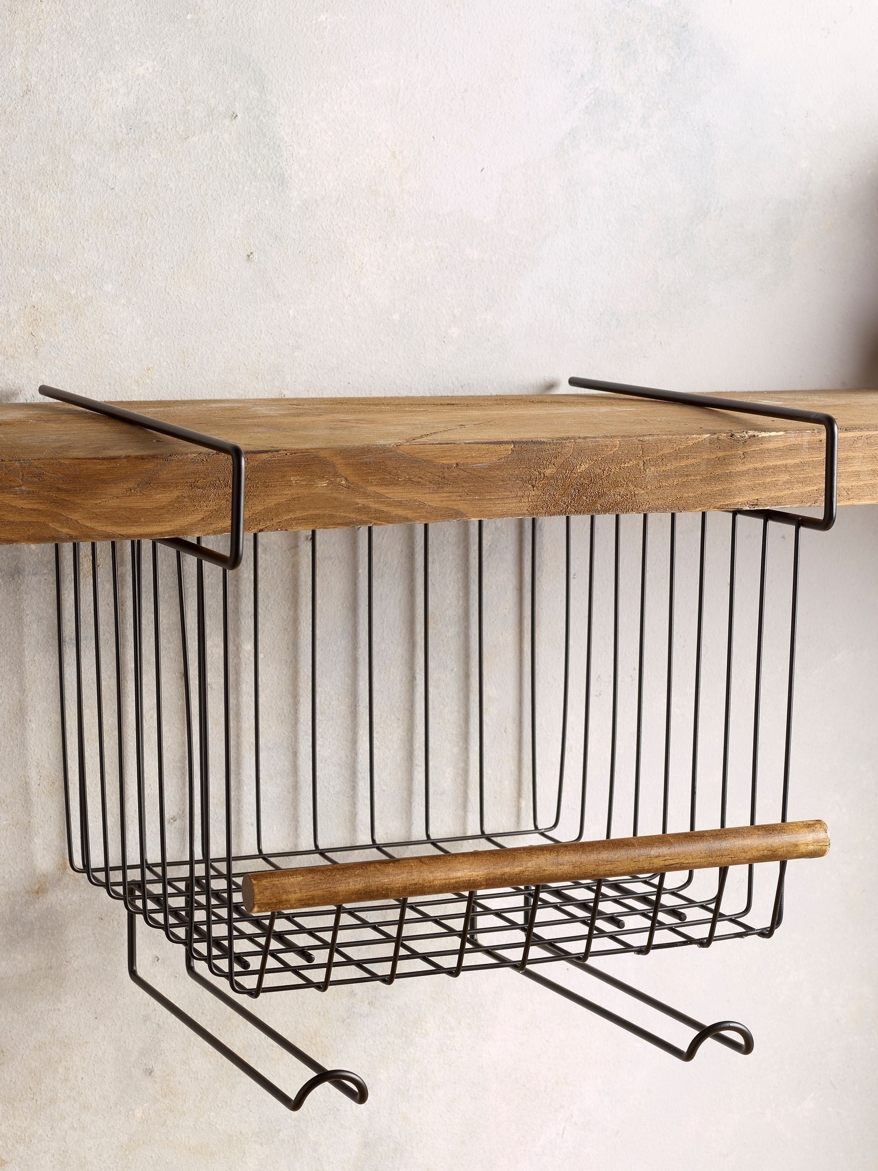 Buy Black Bronx Undershelf Basket Storage Basket from the Next UK ...