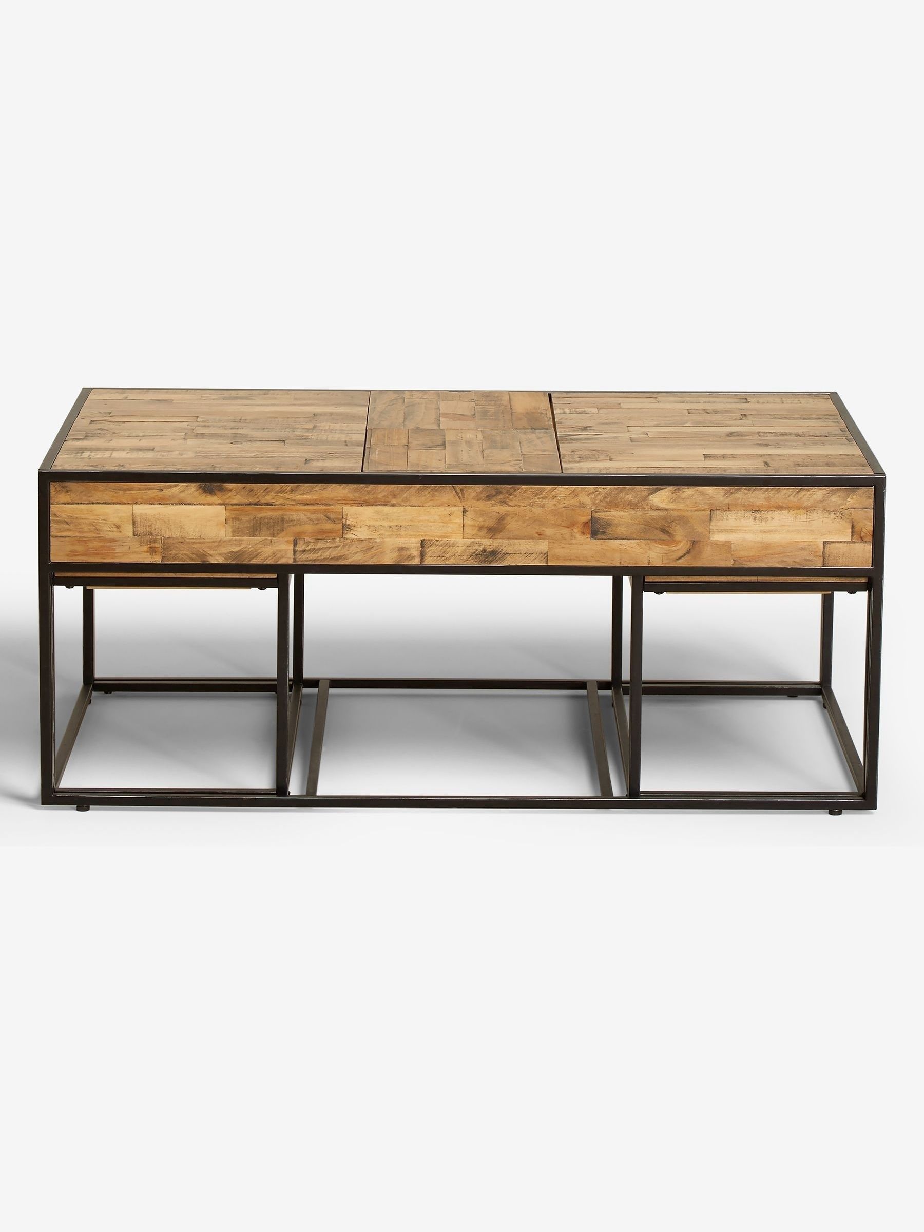 Buy Natural Jefferson Pine Nest of 3 Coffee Table from the Next UK ...