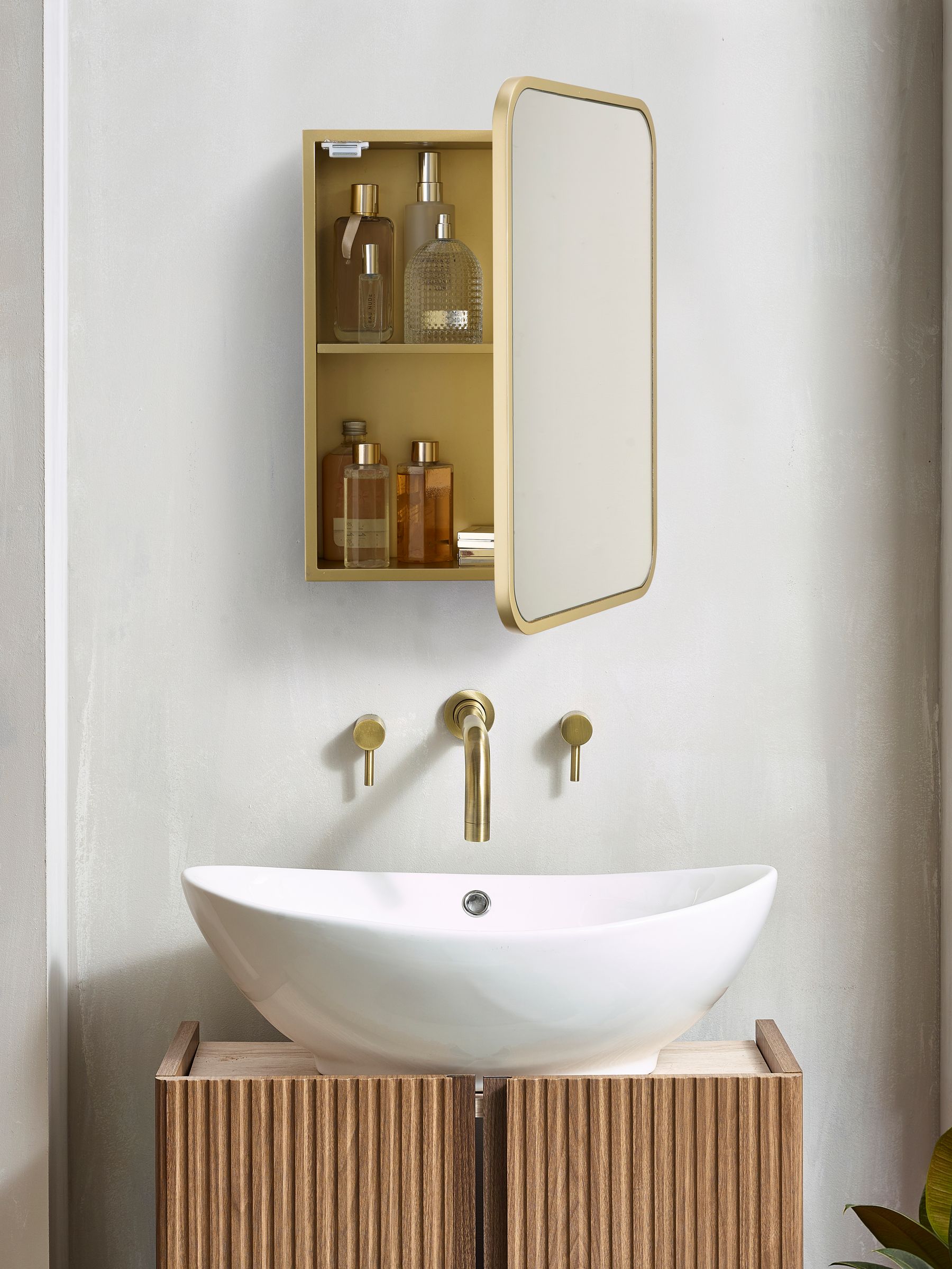 Gold wall cabinet store