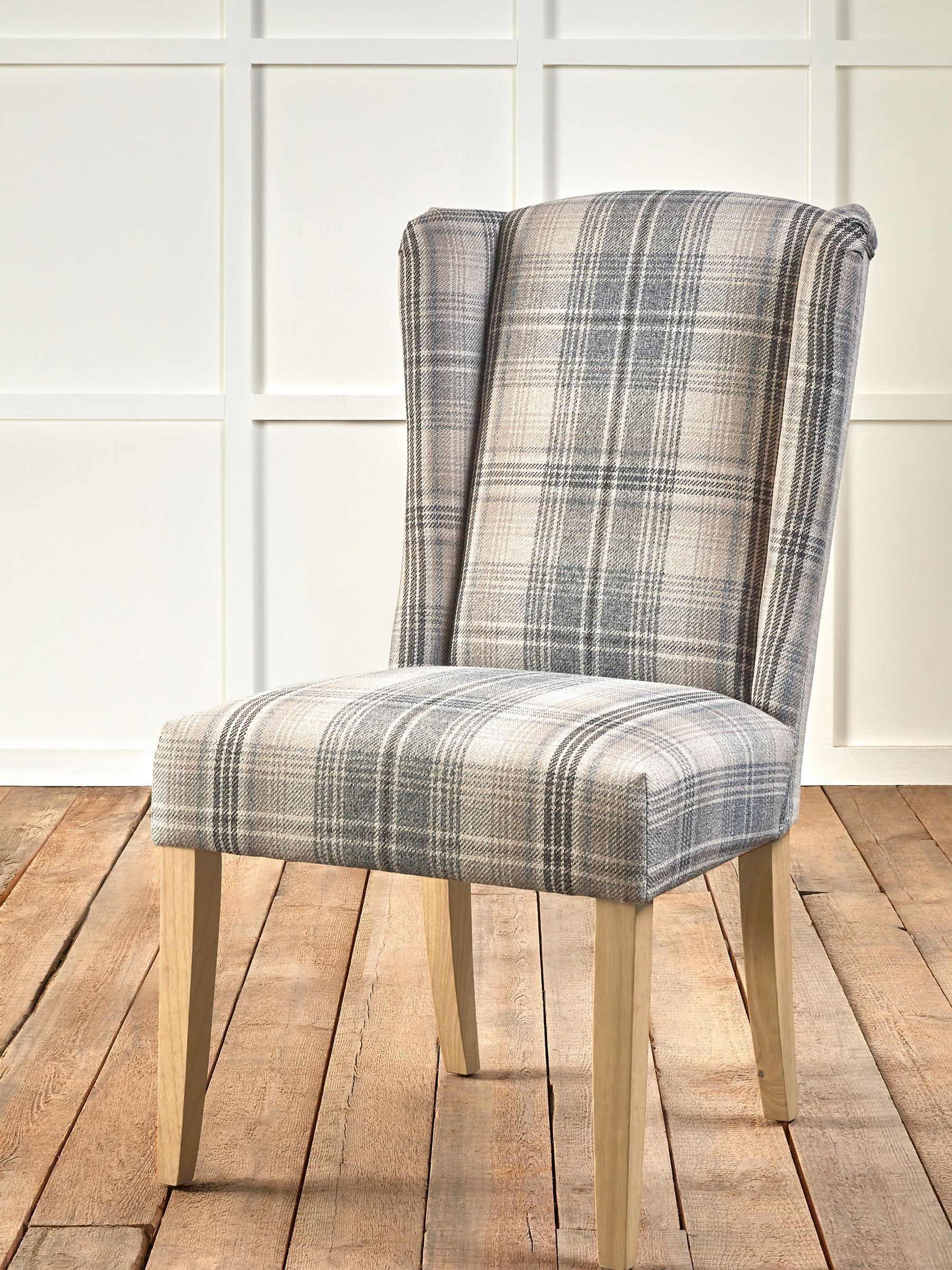 Buy Versatile Check Nevis Grey Sherlock Dining Chair from the Next UK ...