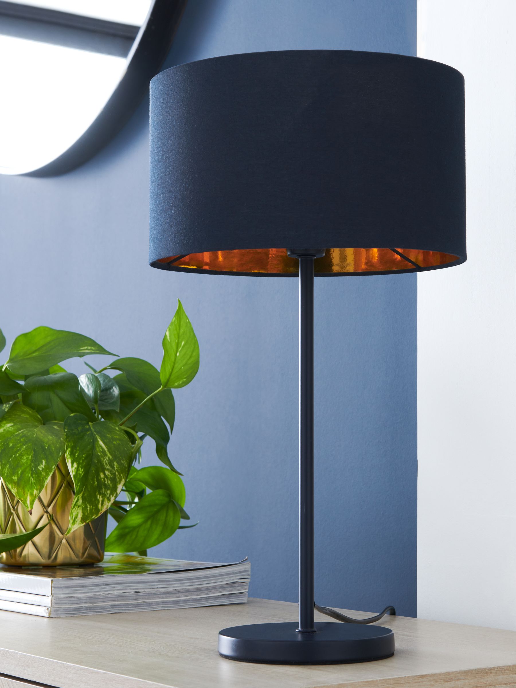 Buy Navy Rico Table Lamp from the Next UK online shop