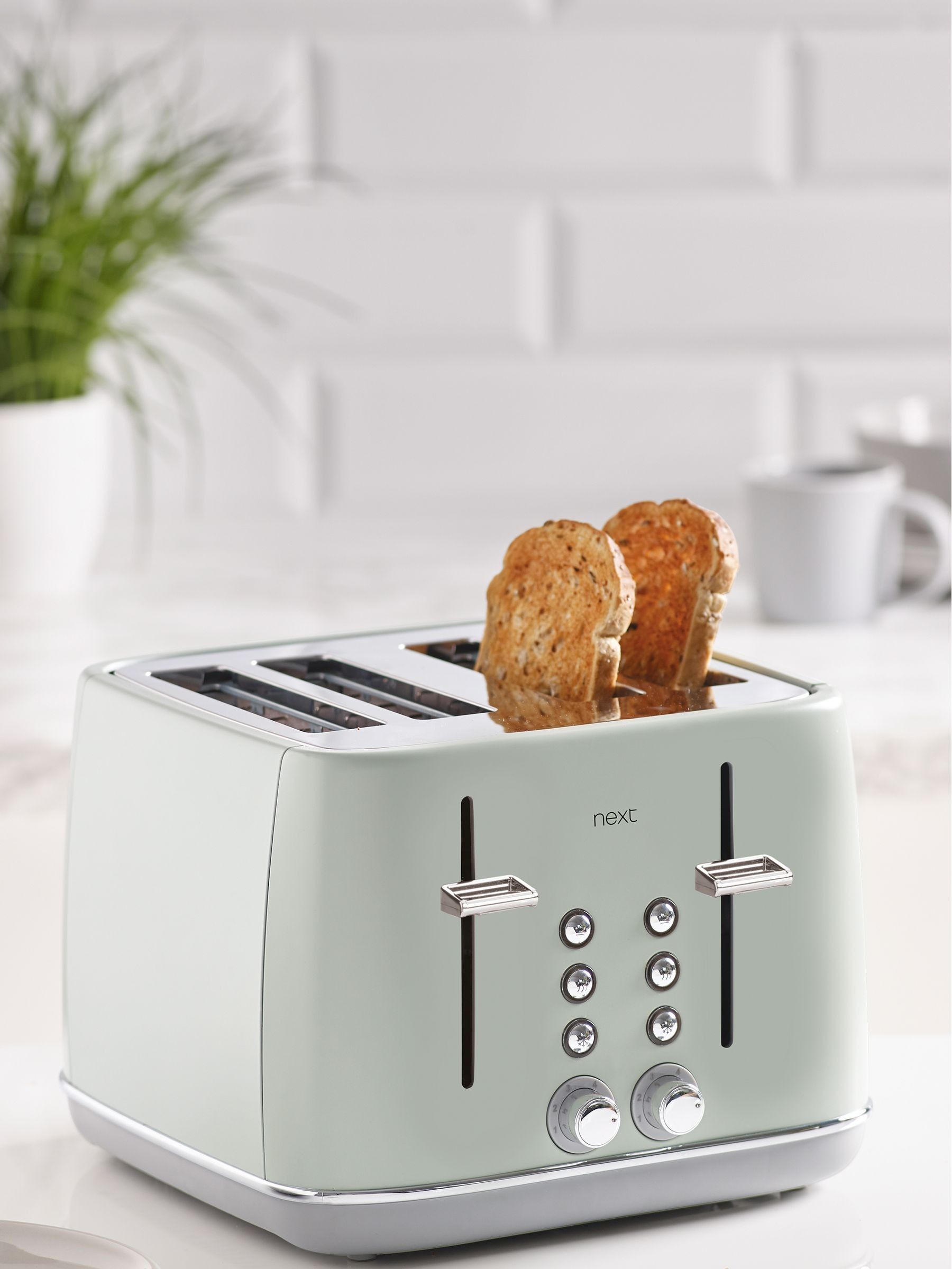Buy Sage Green Electric 4 Slice Toaster from the Next UK online shop