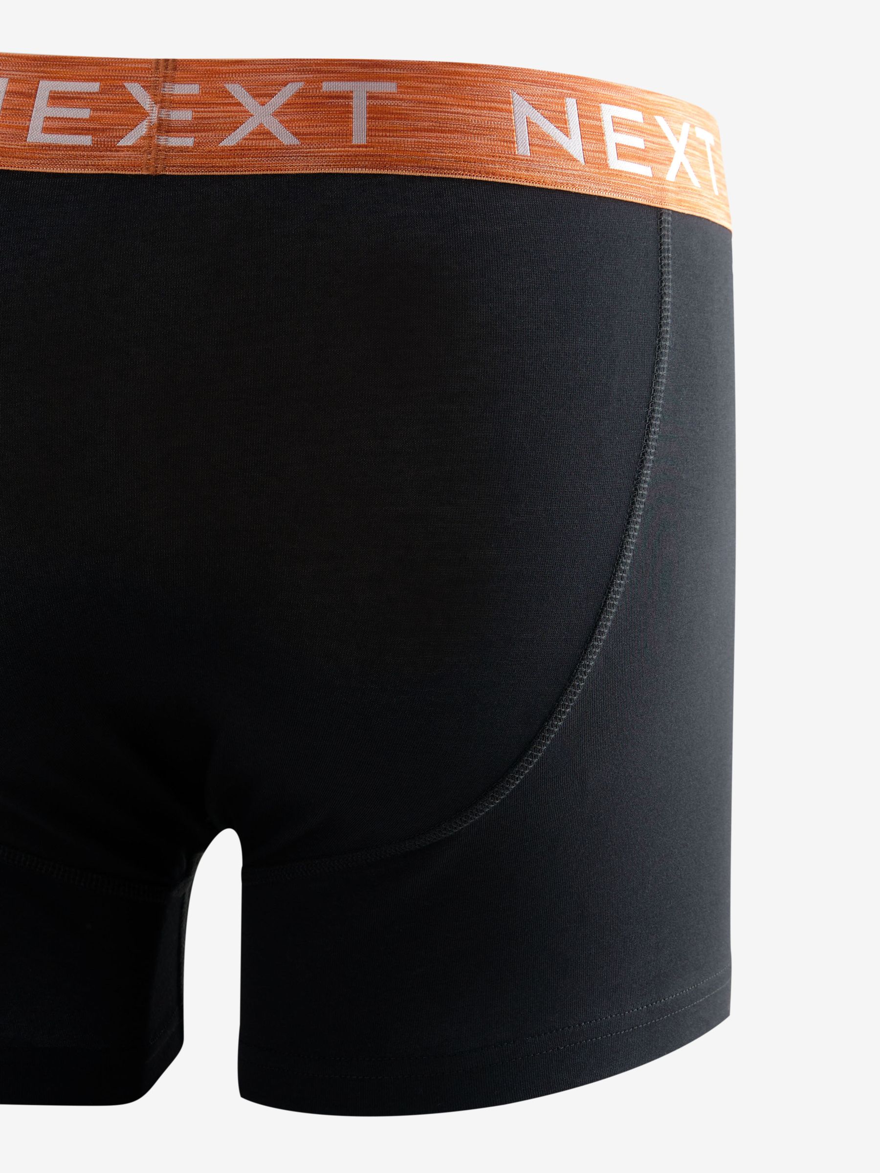 Buy Black Silver Colour Pop Marl 10 pack A-Front Boxers from the Next ...
