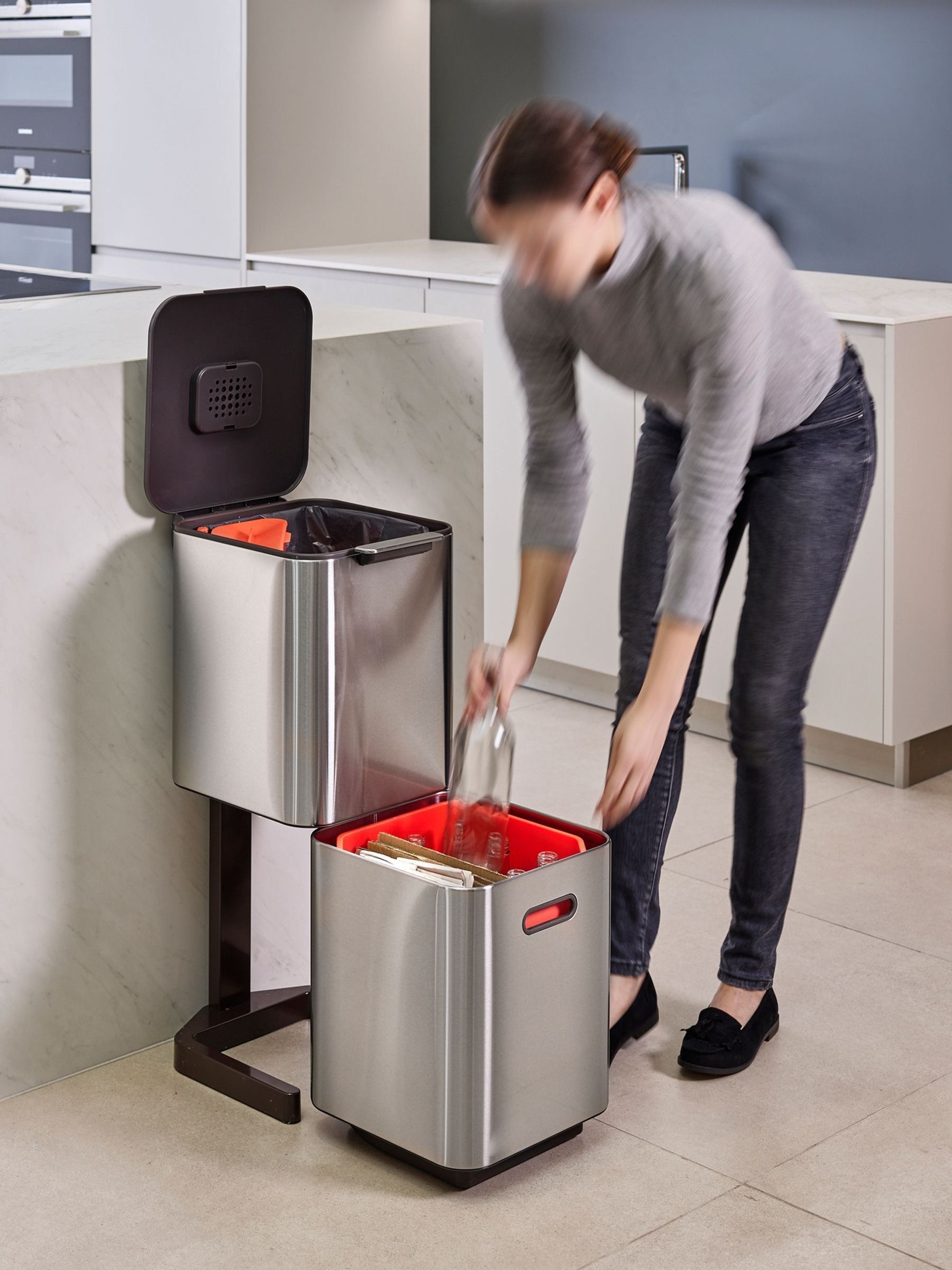 Buy Joseph Joseph Silver Totem Compact 40L Waste Separation And ...