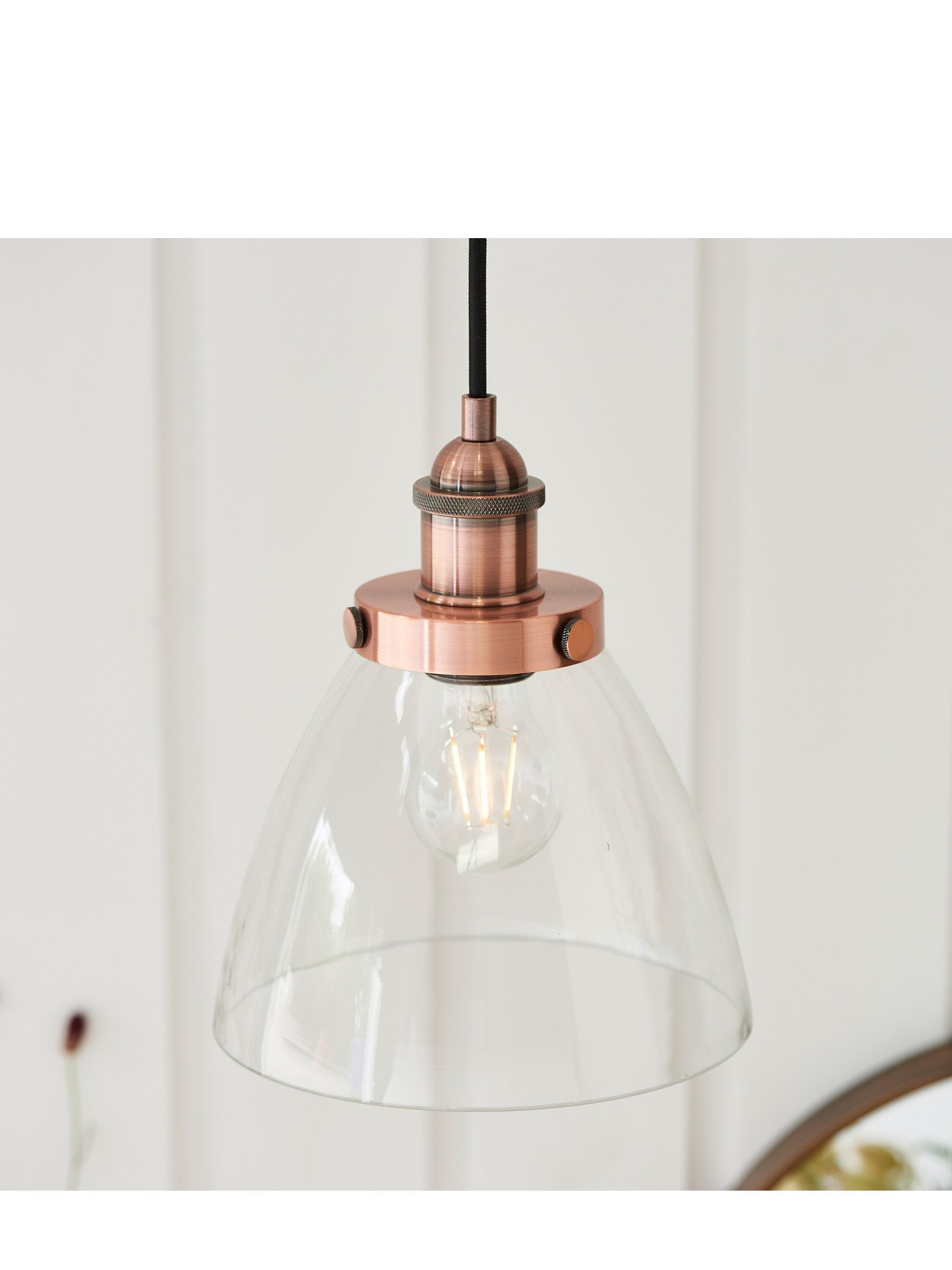 Buy Gallery Home Copper Pierre Ceiling Light Pendant from the Next UK ...