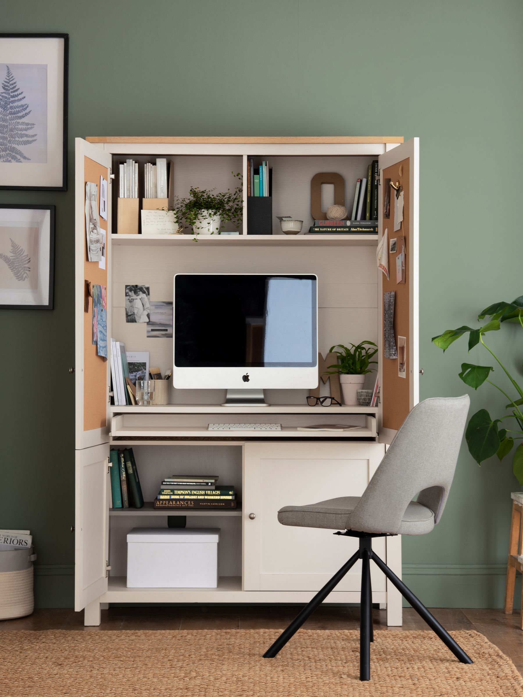 Buy Cream Malvern Oak Effect Large Hideaway Desk from the Next UK online shop