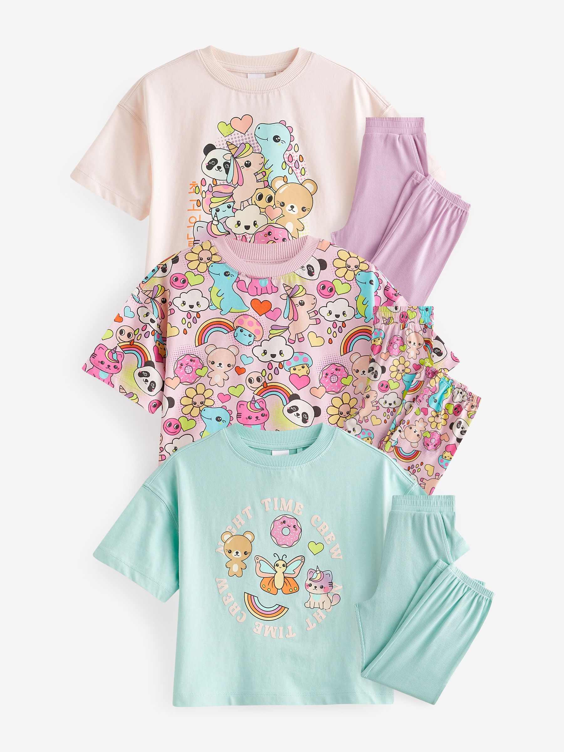 Buy Bright Character Jogger Pyjamas 3 Pack (3-16yrs) from Next Australia