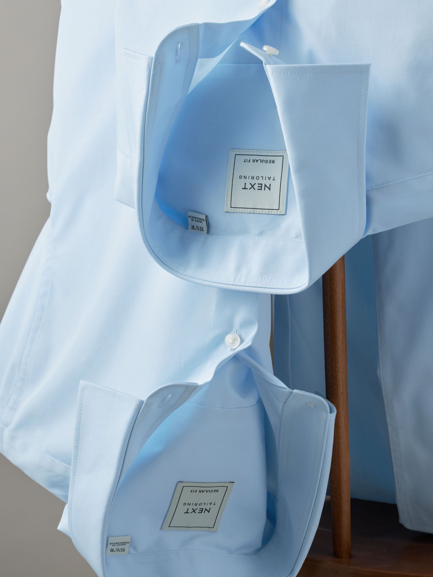 Buy Blue Regular Fit Easy Care Short Sleeve Smart Shirts 2 Pack from ...