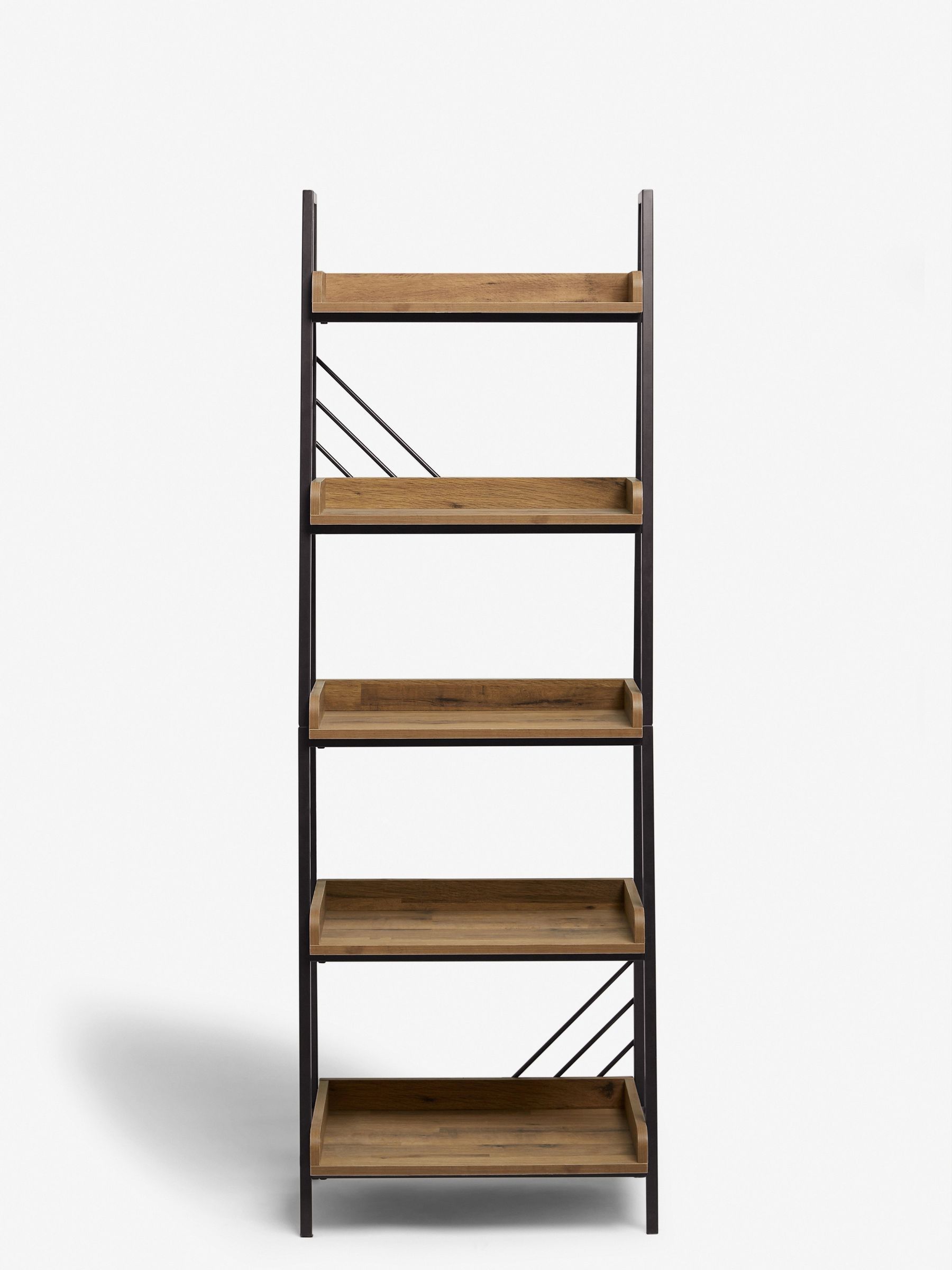 Buy Dark Bronx Ladder Chevron Oak Effect Shelf from the Next UK online shop