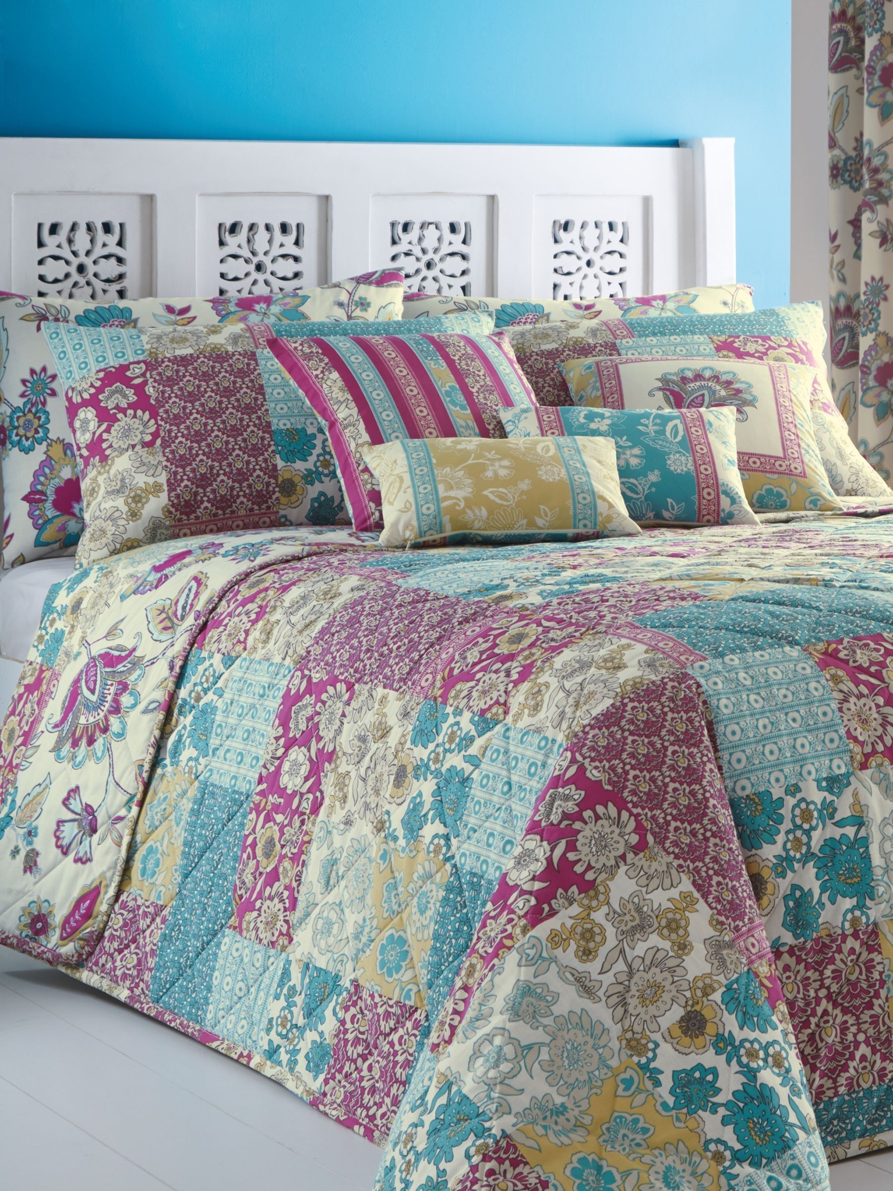 Buy Dreams & Drapes Blue Marinelli Floral Bedspread from the Next UK ...