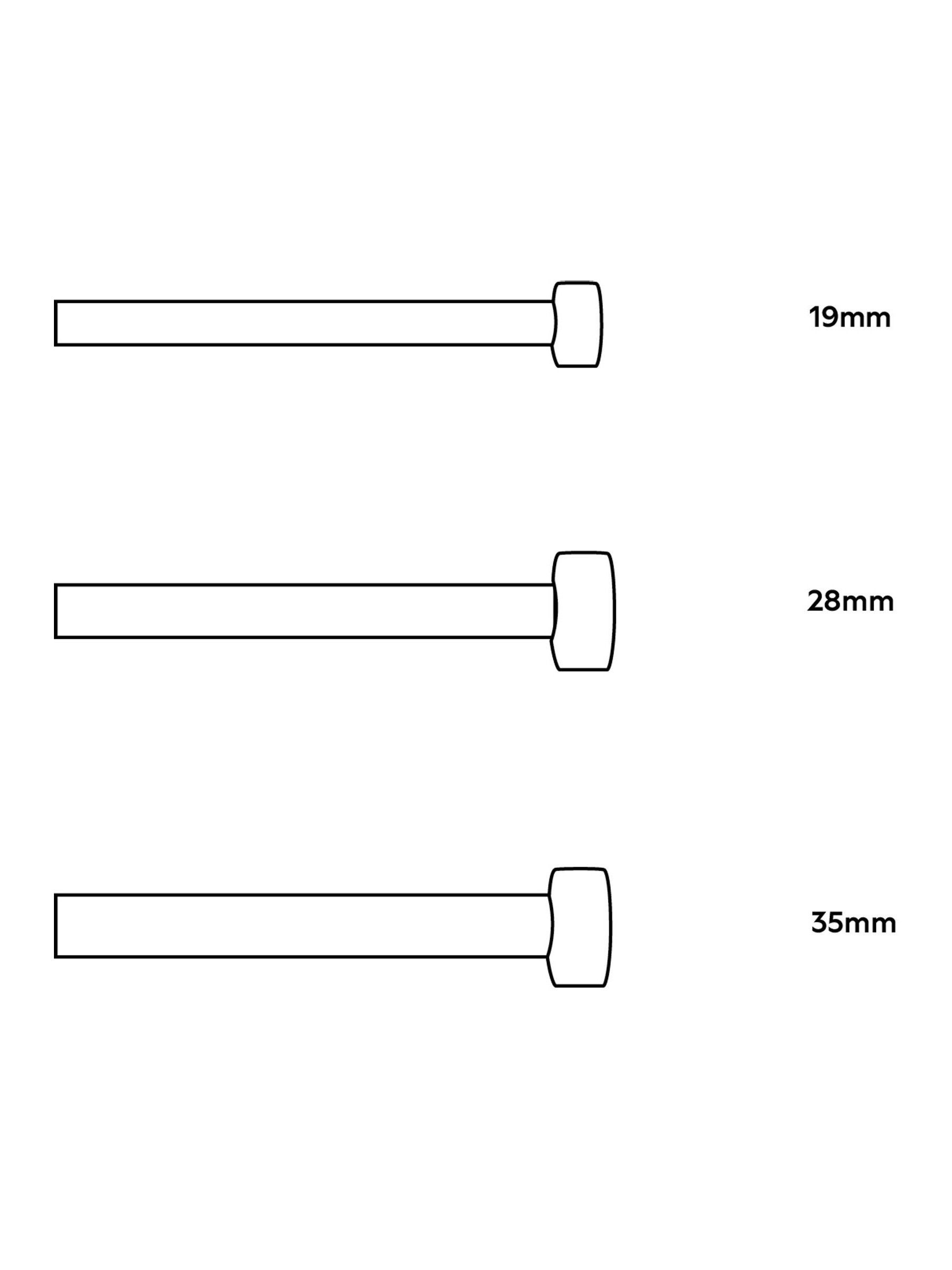 Buy Chrome Stud Finial Extendable 28mm Curtain Pole Kit from the Next ...