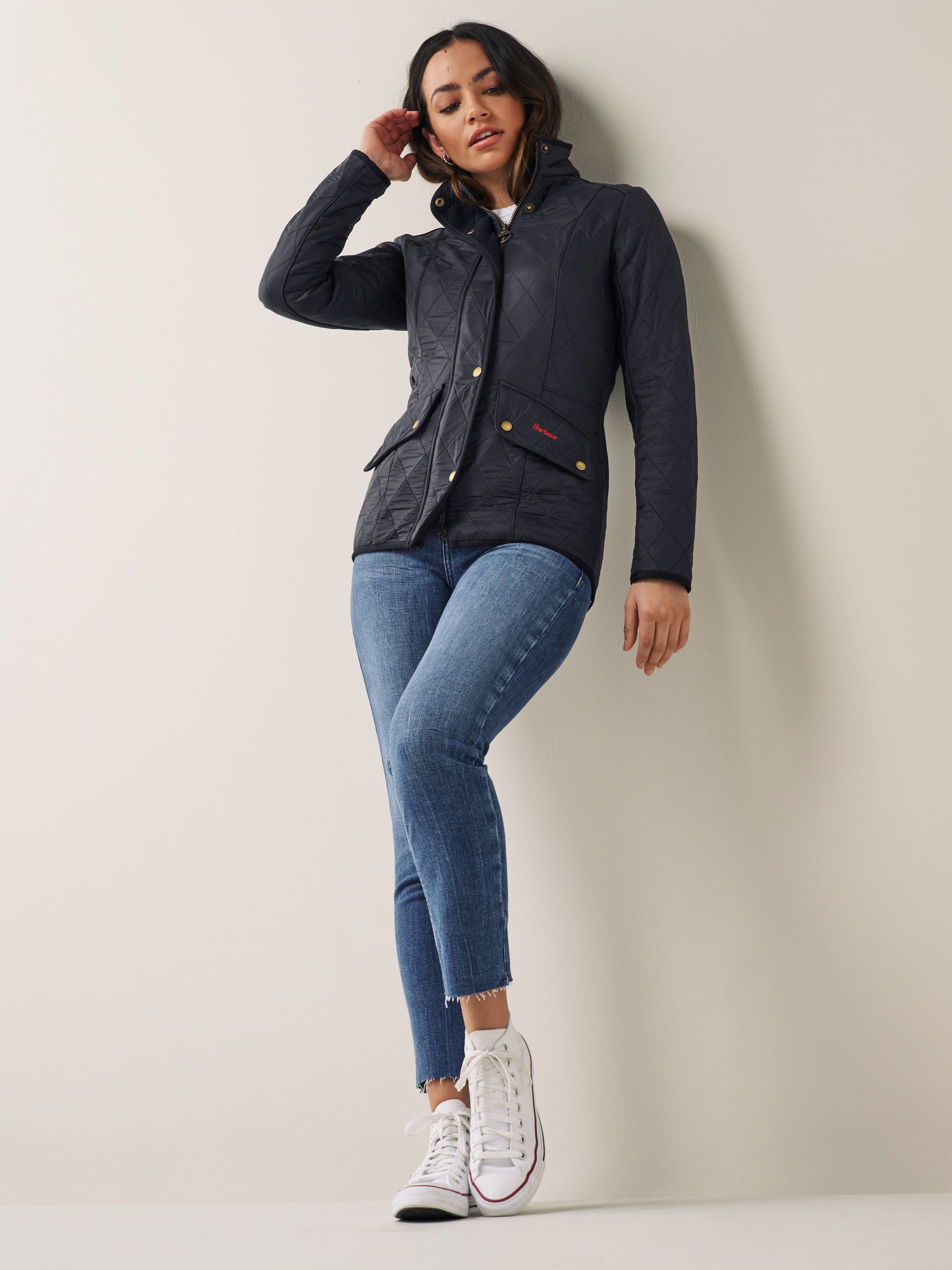 Buy Barbour® Navy Blue Cavalry Quilted Jacket from the Next UK online shop