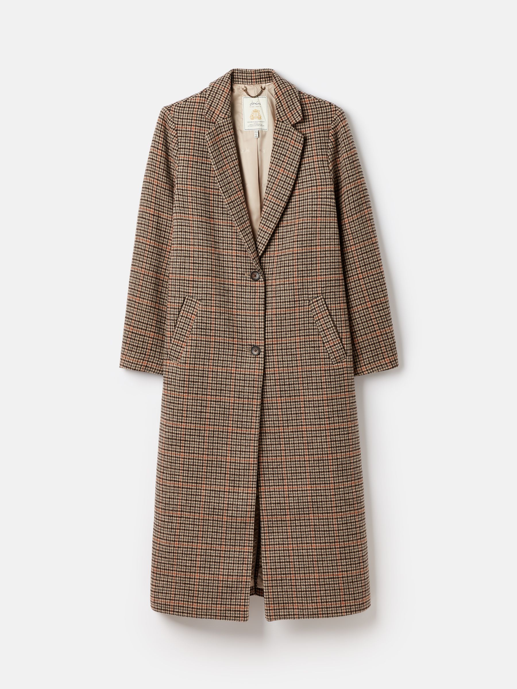 Buy Joules Harrow Check Wool Blend Coat from the Next UK online shop