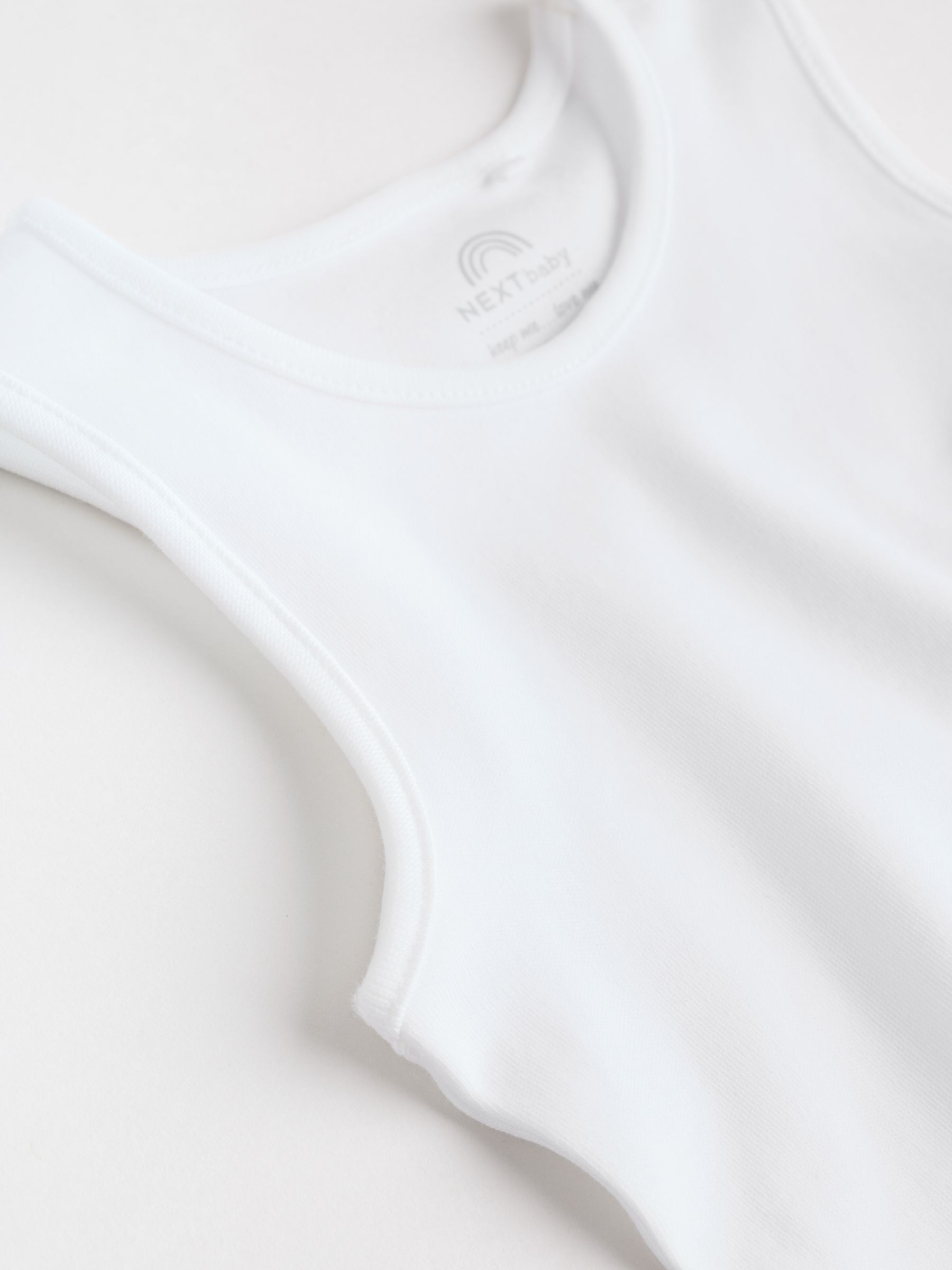 Buy White 5 Pack Baby Vest Bodysuits from the Next UK online shop