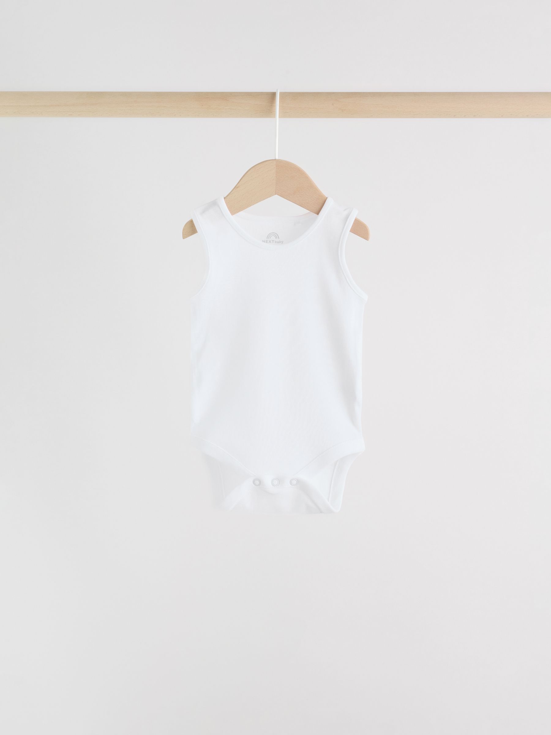 Buy White 5 Pack Baby Vest Bodysuits from the Next UK online shop
