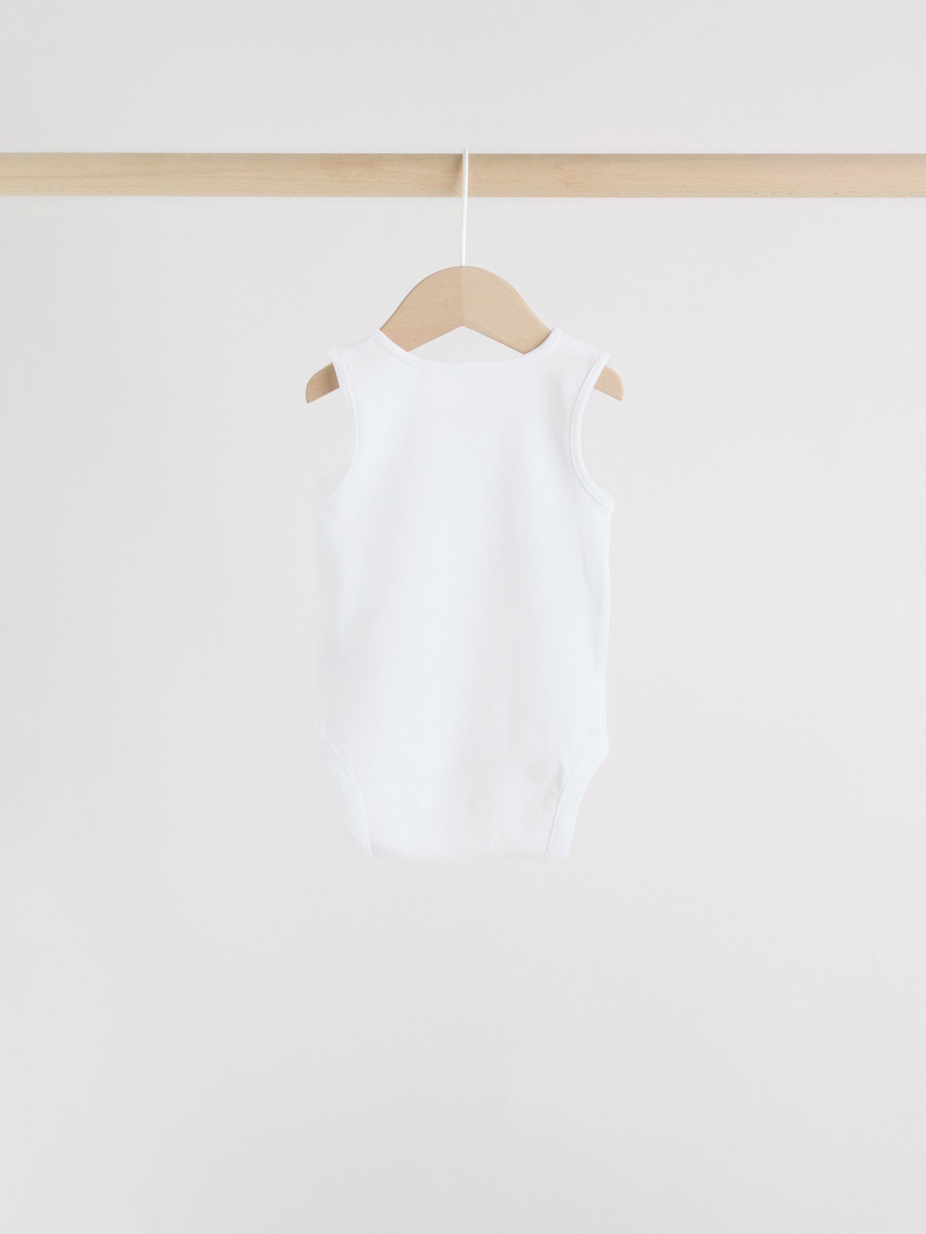 Buy White 5 Pack Baby Vest Bodysuits from the Next UK online shop