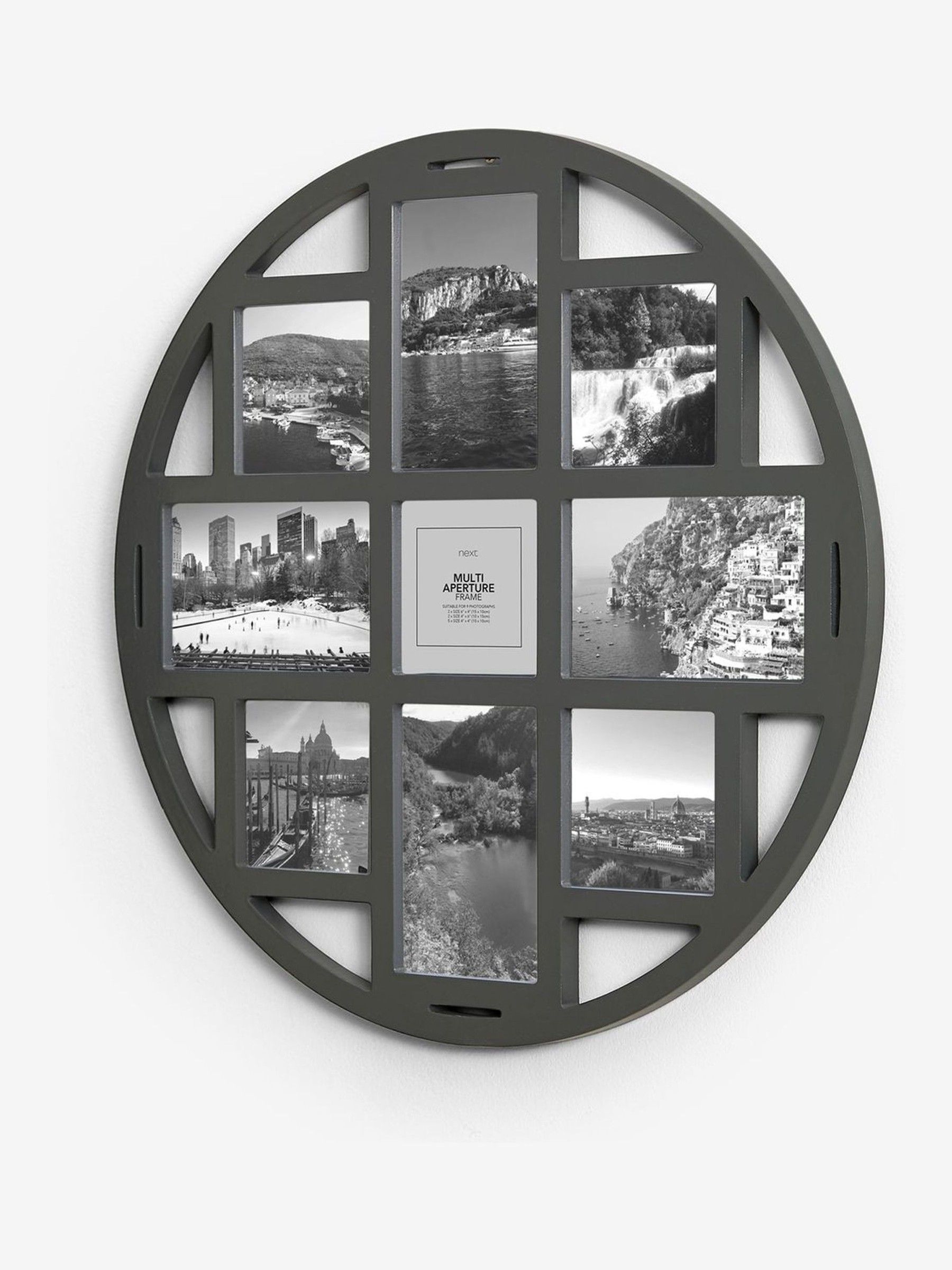 Buy Grey Round Multi Collage Picture Frame from Next Qatar