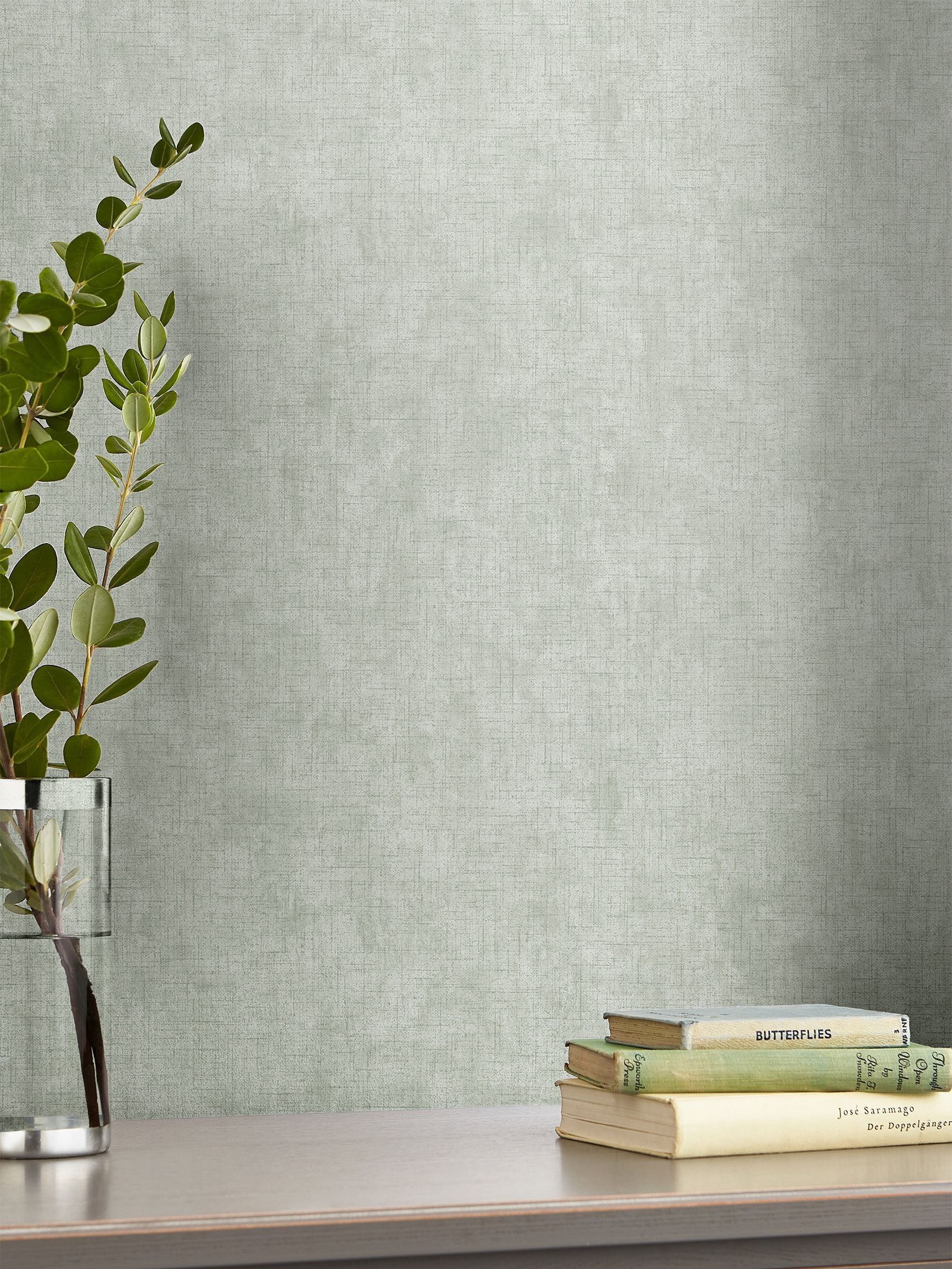 Buy Laura Ashley Sage Leaf Green Plain Textured A4 Wallpaper Sample ...