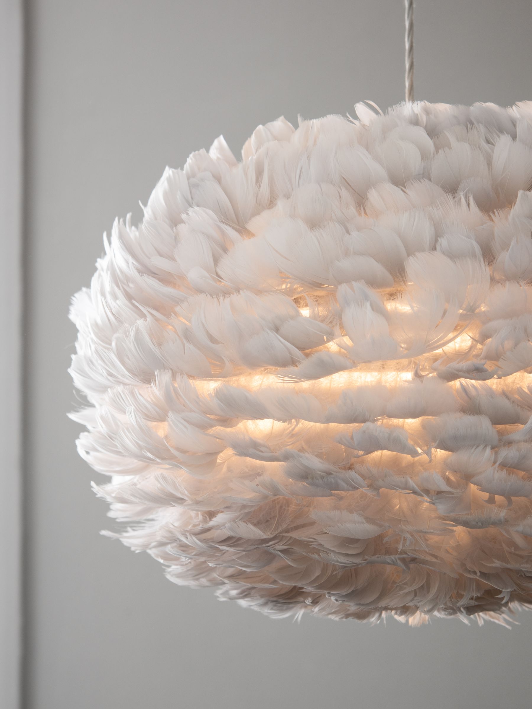 Buy Lipsy Grey Feather Ceiling Light Shade from the Next UK online shop