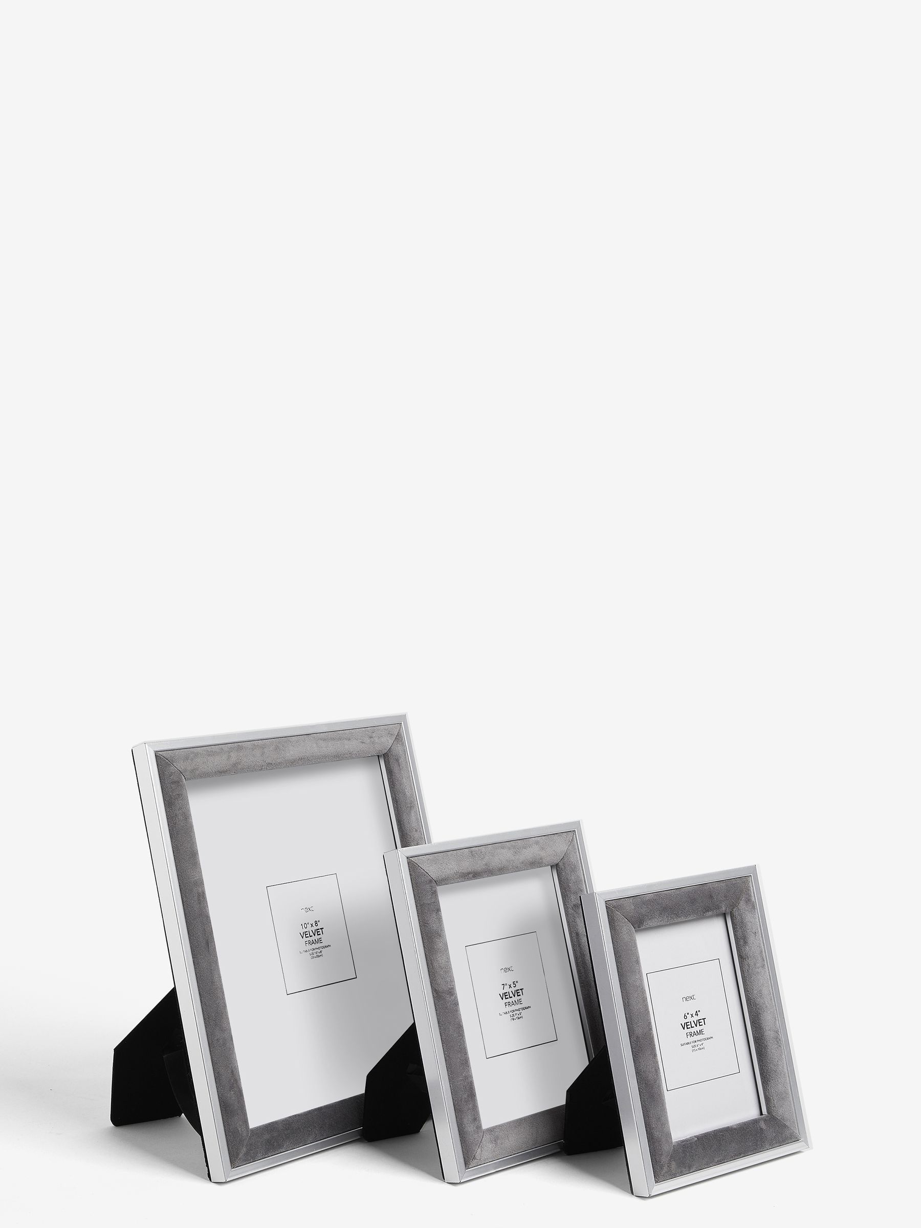 Buy Grey Velvet Picture Frame from the Next UK online shop