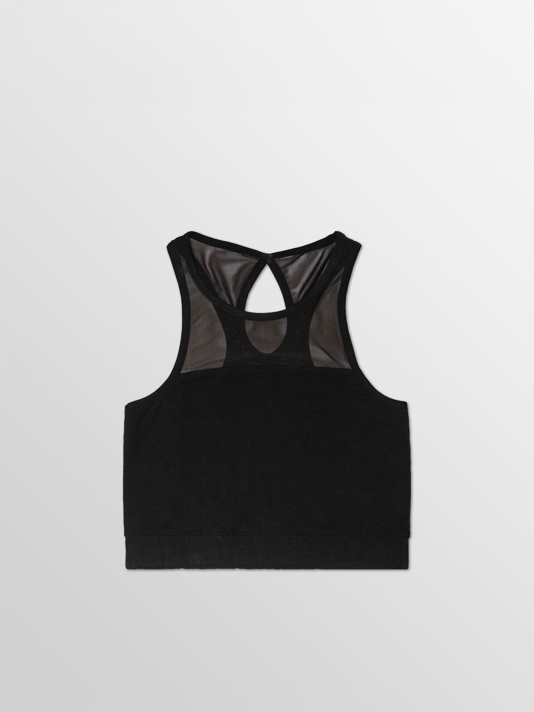 Buy Pineapple Black Mesh Panel Crop Top from Next Australia