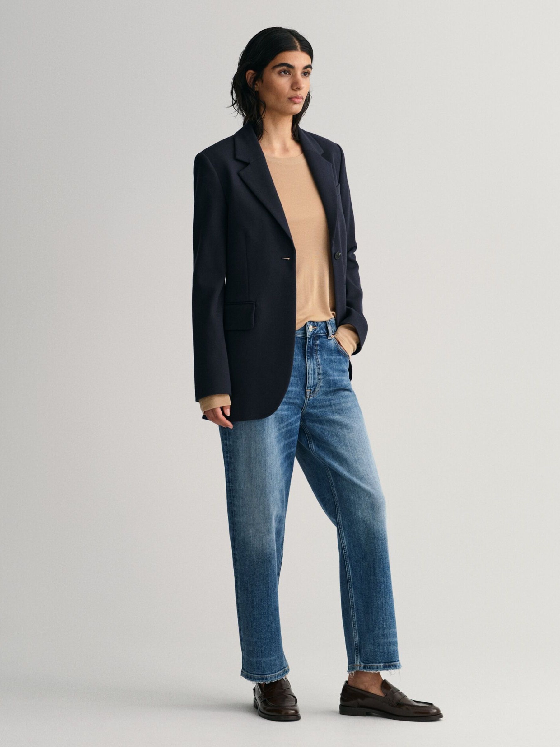 Buy GANT Blue Jersey Blazer from the Next UK online shop