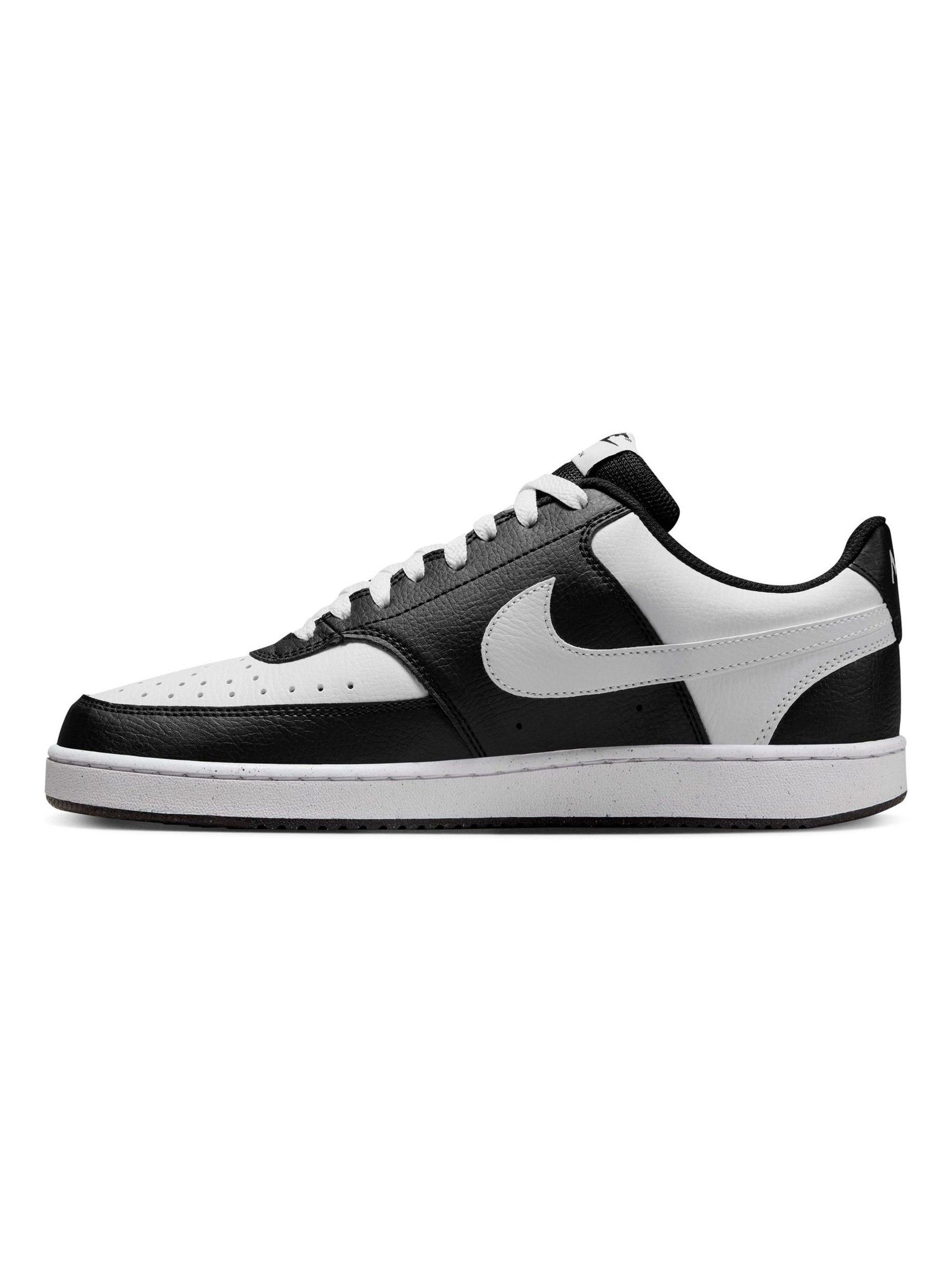 Buy Nike Black/Whie Court Vision Low Trainers from Next Ireland