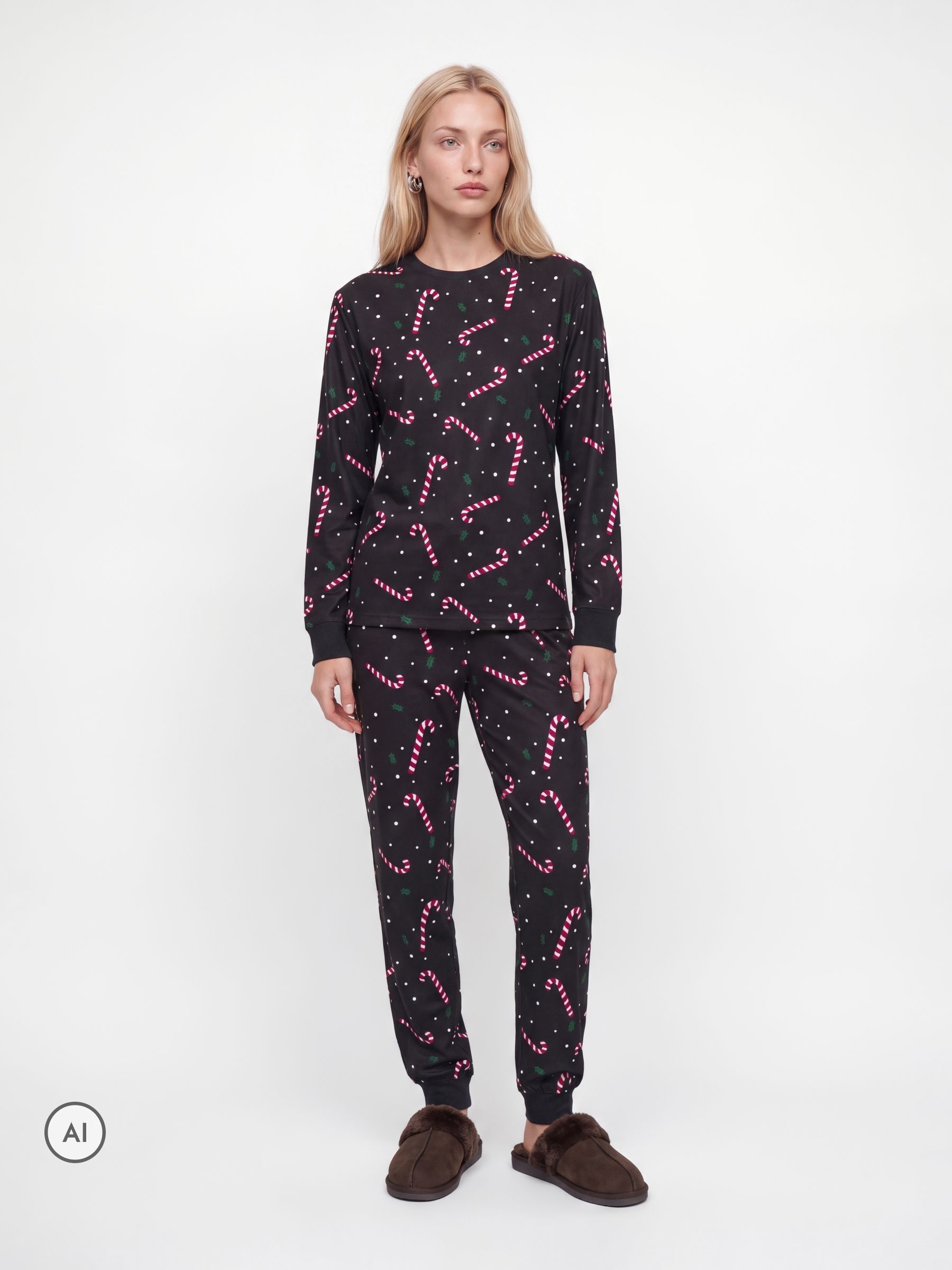 Buy Black - JJXX Christmas Lounge Pyjama Set from Next China