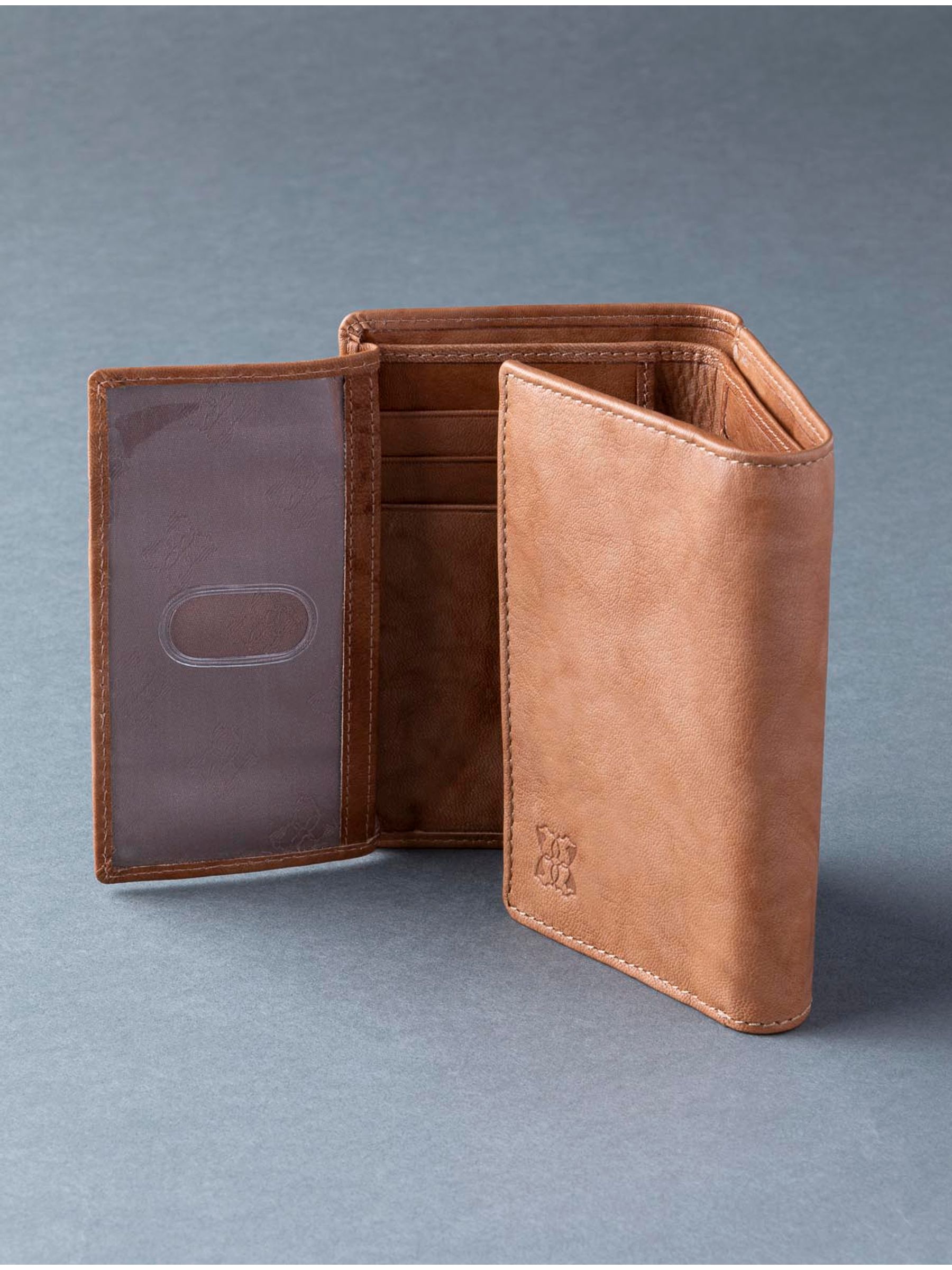 Buy Lakeland Leather Tan Brown Bowston Tri-Fold Wallet from the Next UK ...