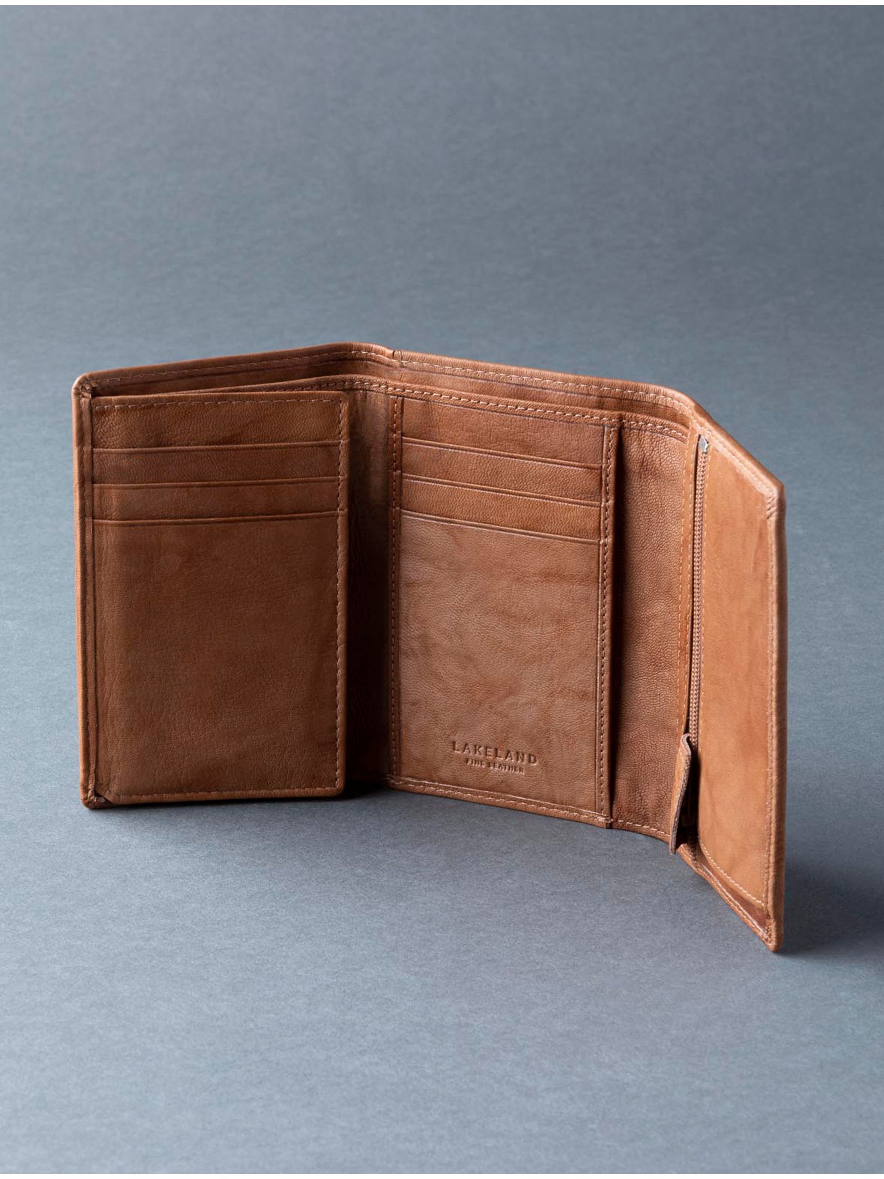 Buy Lakeland Leather Tan Brown Bowston Tri-Fold Wallet from the Next UK ...